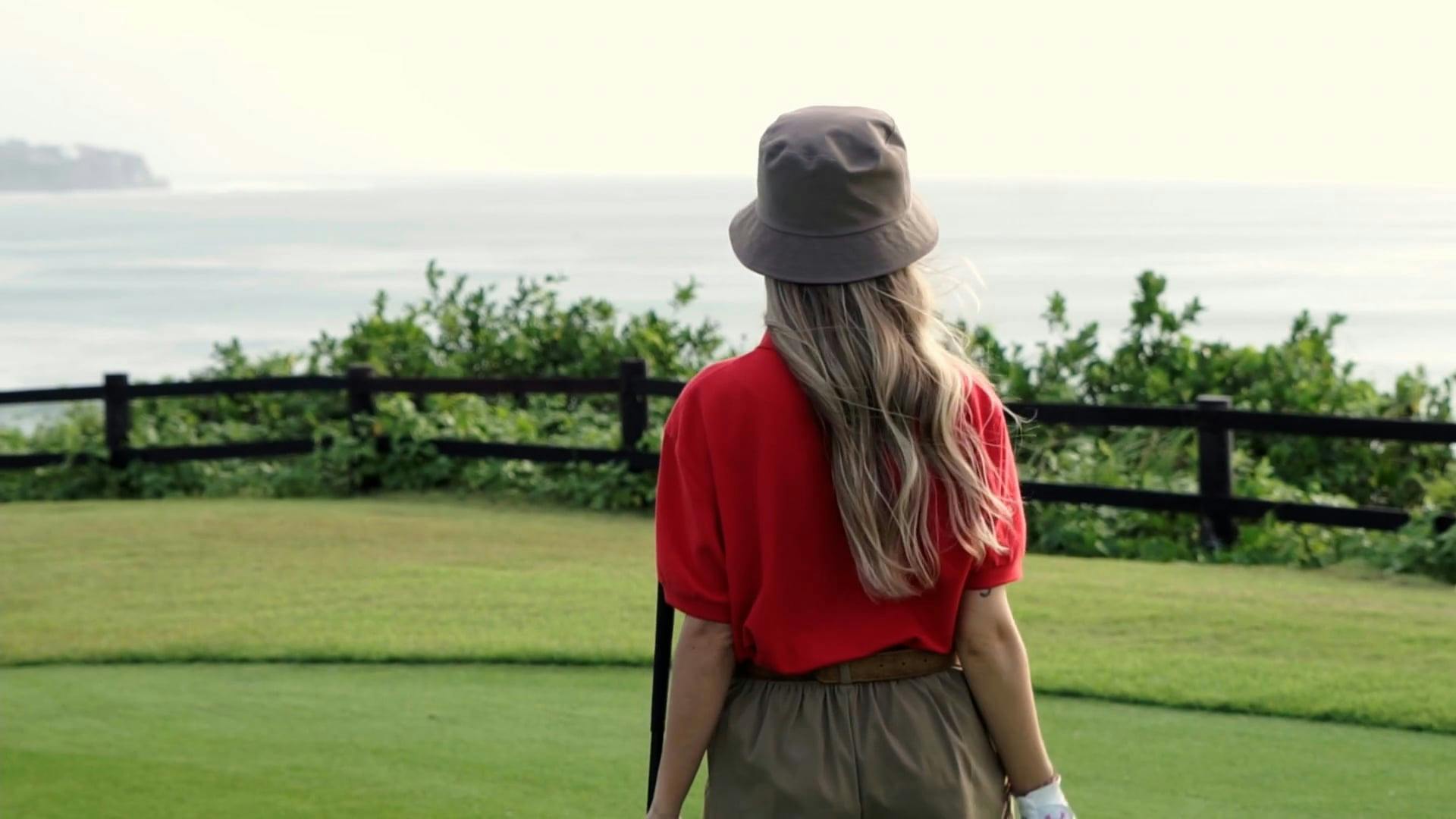 Woman Throwing and Catching a Golf Ball Free Stock Video Footage ...