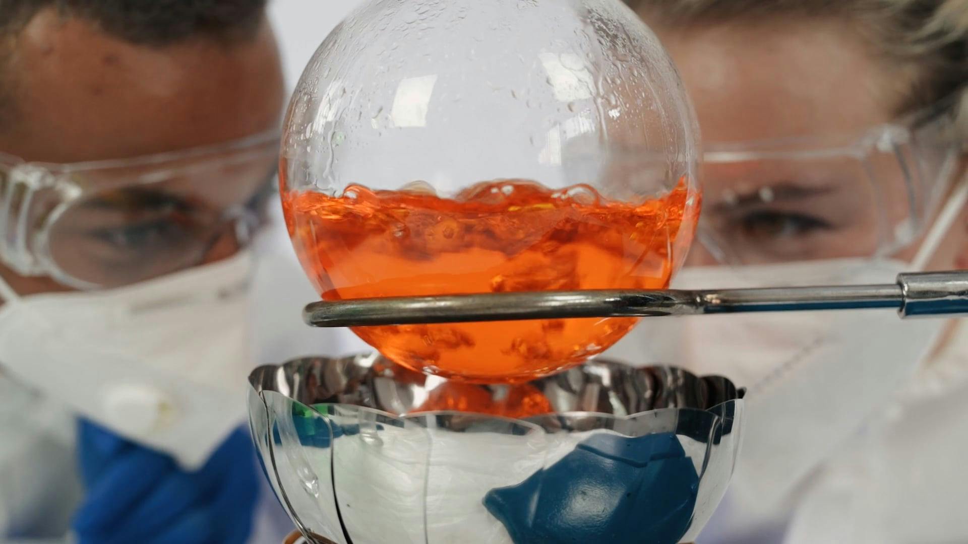 Boiling Colored Liquid in a Flask Free Stock Video Footage, Royalty ...