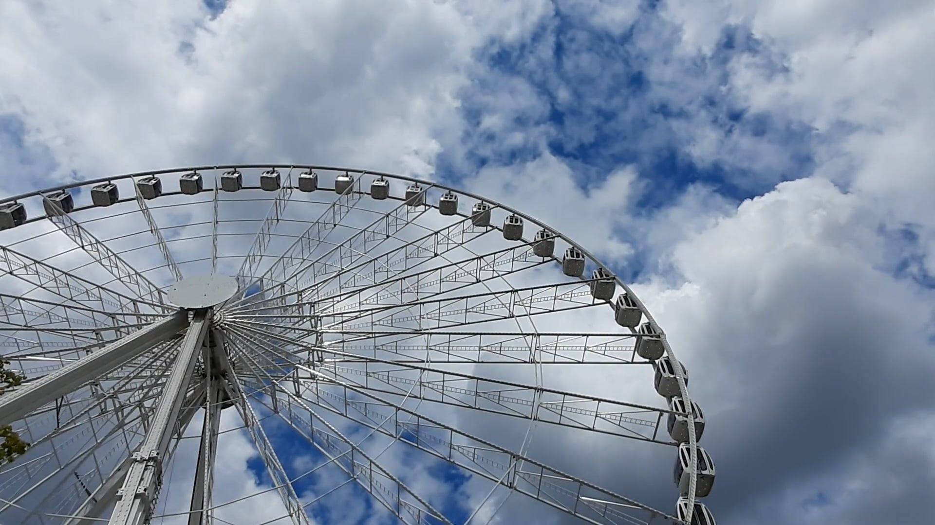 Majestic Ferris Wheel Against Clear Blue Sky Free Stock Video Footage ...
