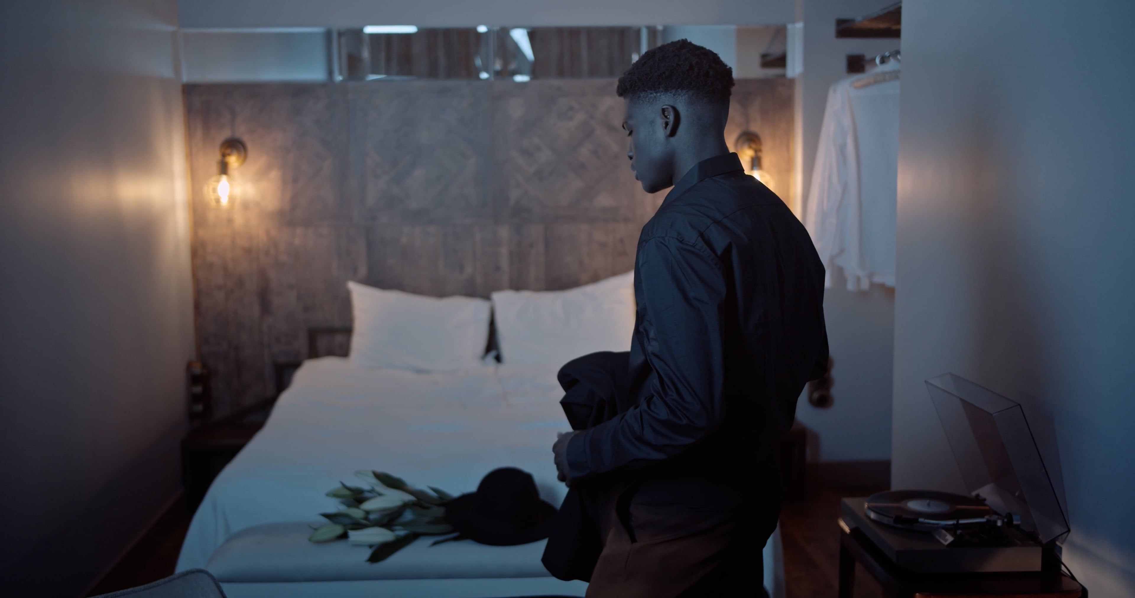 Man Throwing His Coat on Bed Free Stock Video Footage, Royalty-Free 4K ...