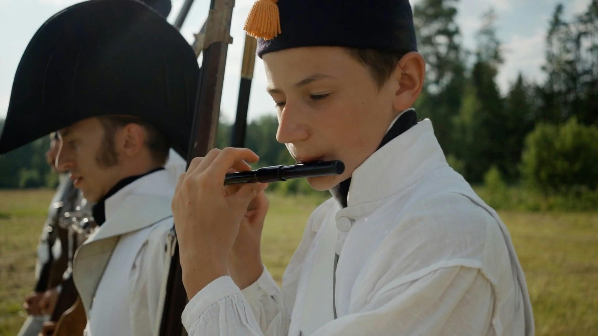 French Revolutionary Soldiers Training with a Fifer Free Stock Video ...