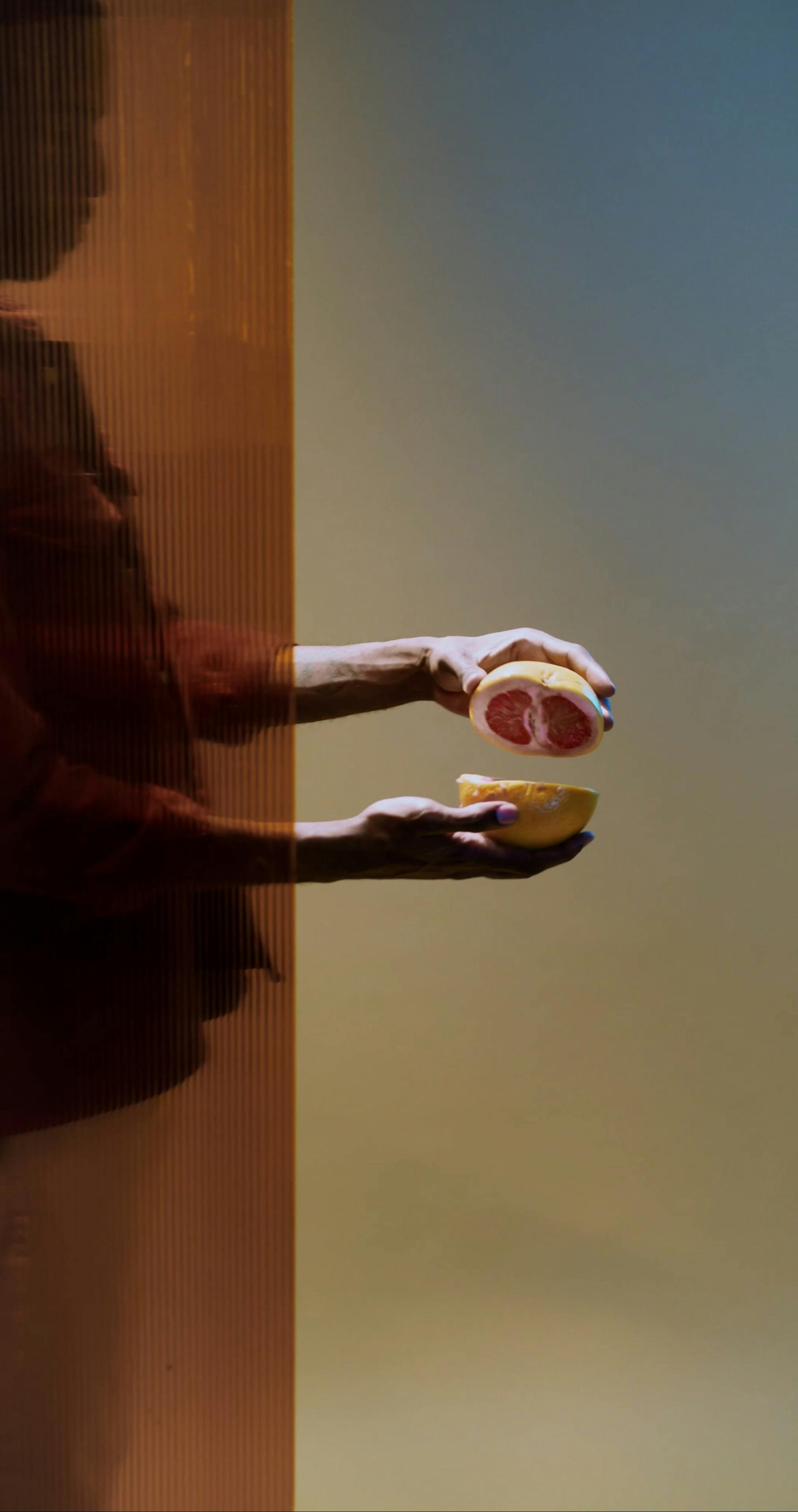 Push in Shot of a Man Holding a Pomelo Free Stock Video Footage ...