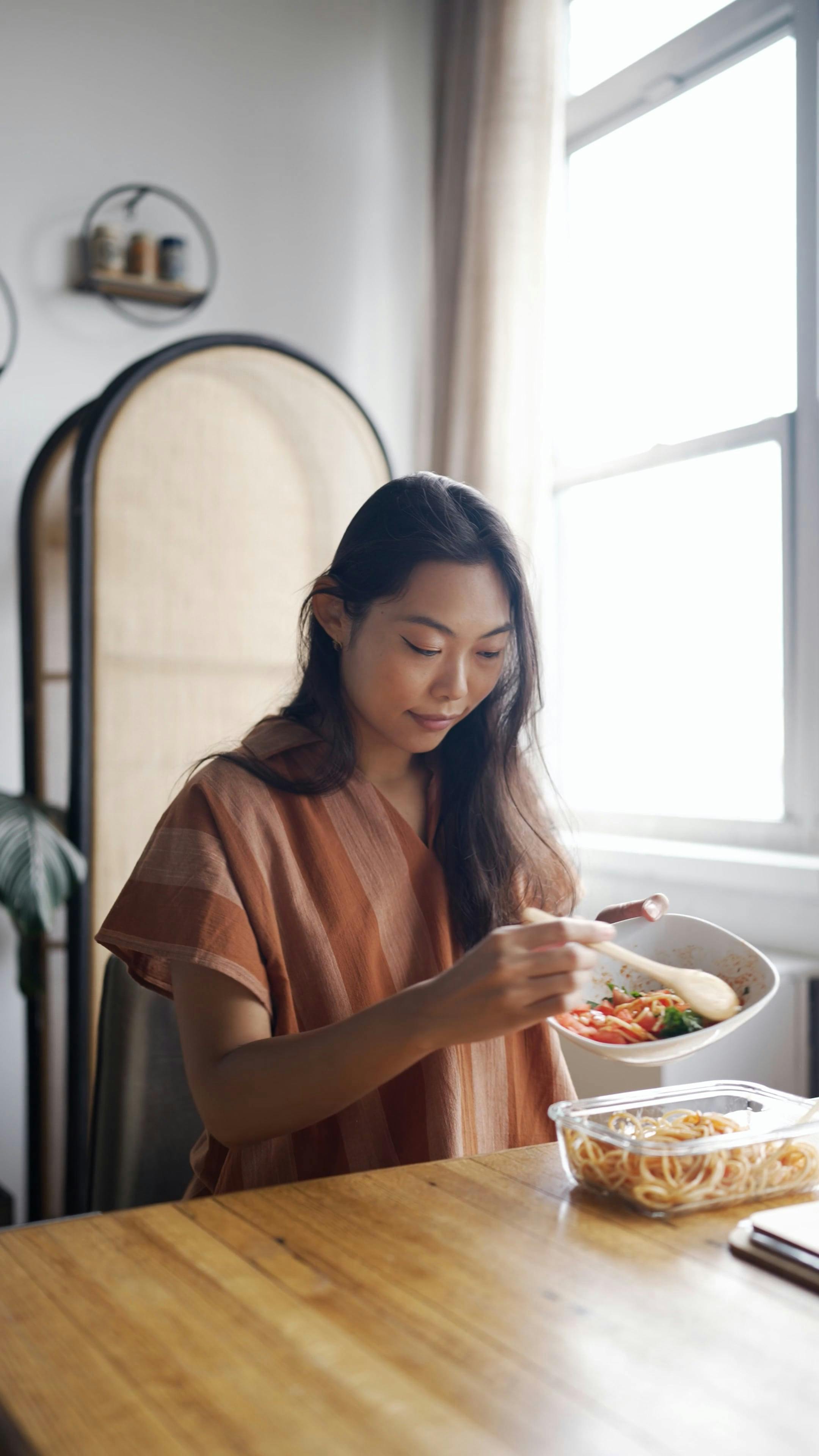 Woman Putting Food in a Container Free Stock Video Footage, Royalty ...