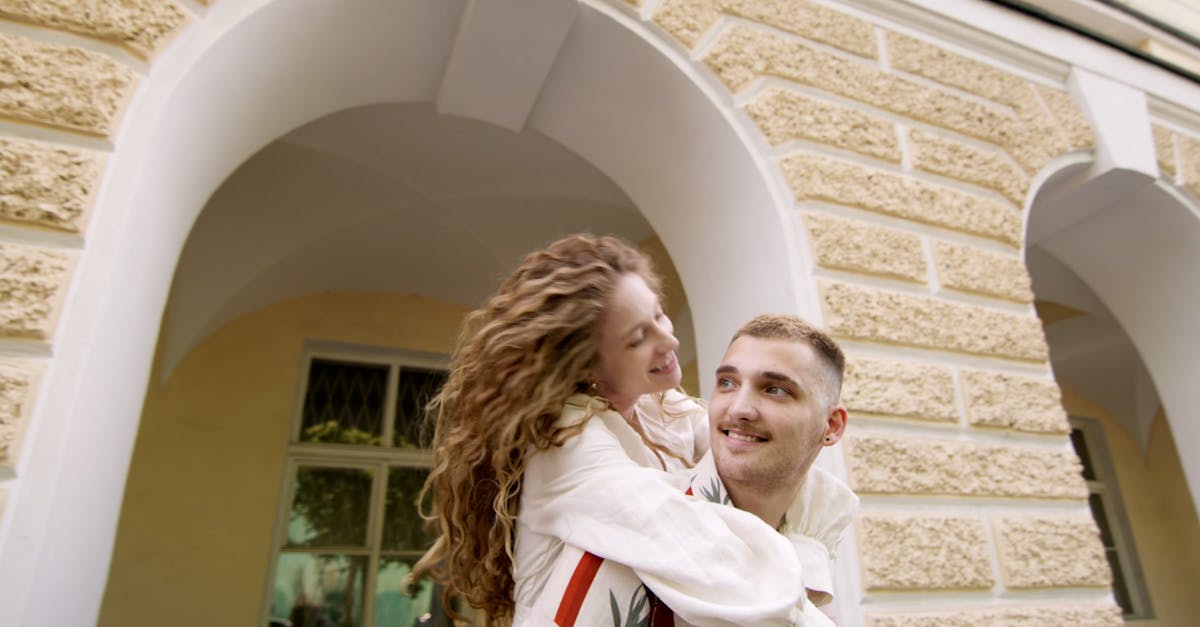 Low Angle Shot Of An Affectionate Couple Free Stock Video Footage