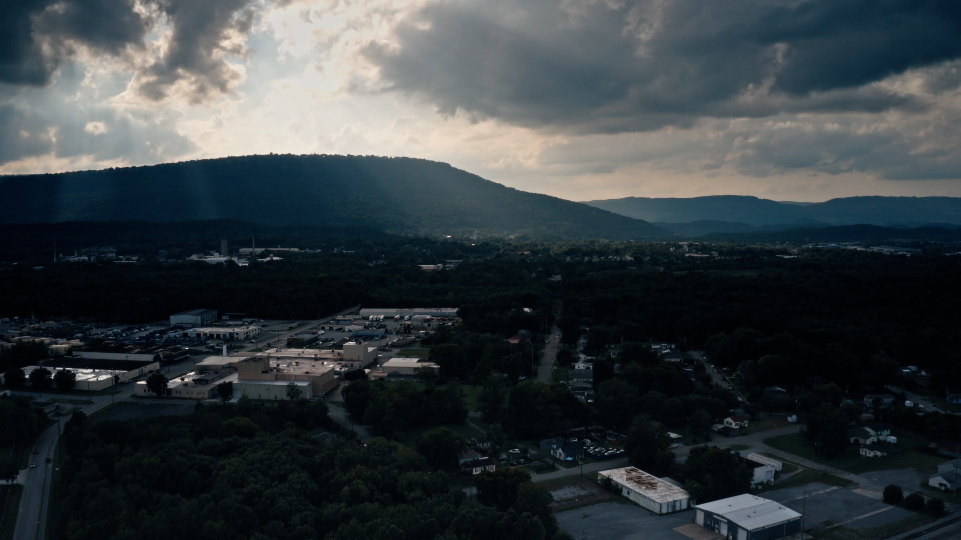 An aerial view of night time, Chattanooga, Tennessee Free Stock Video ...