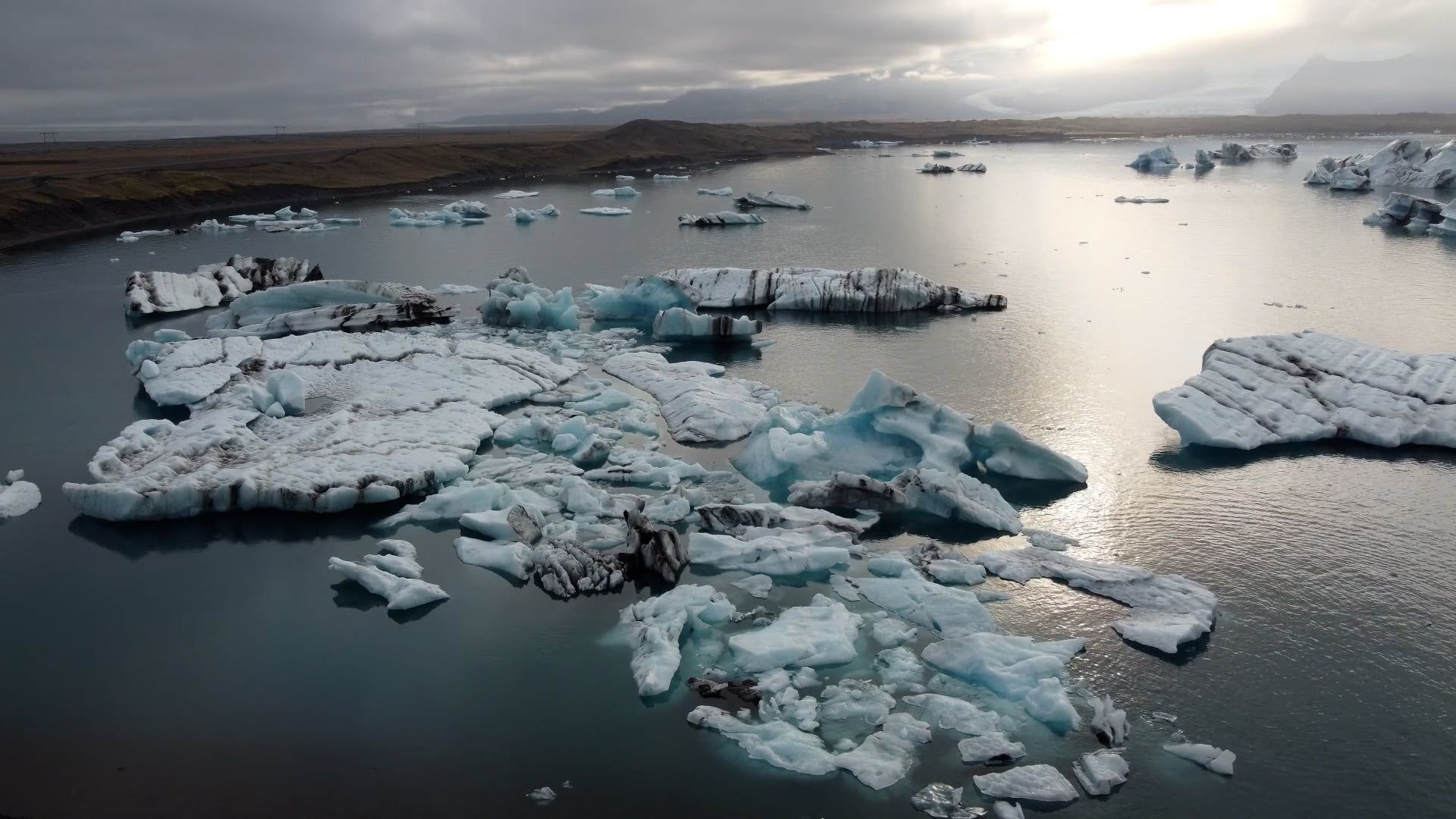 Aerial Footage of Ice in a Lake Free Stock Video Footage, Royalty-Free ...