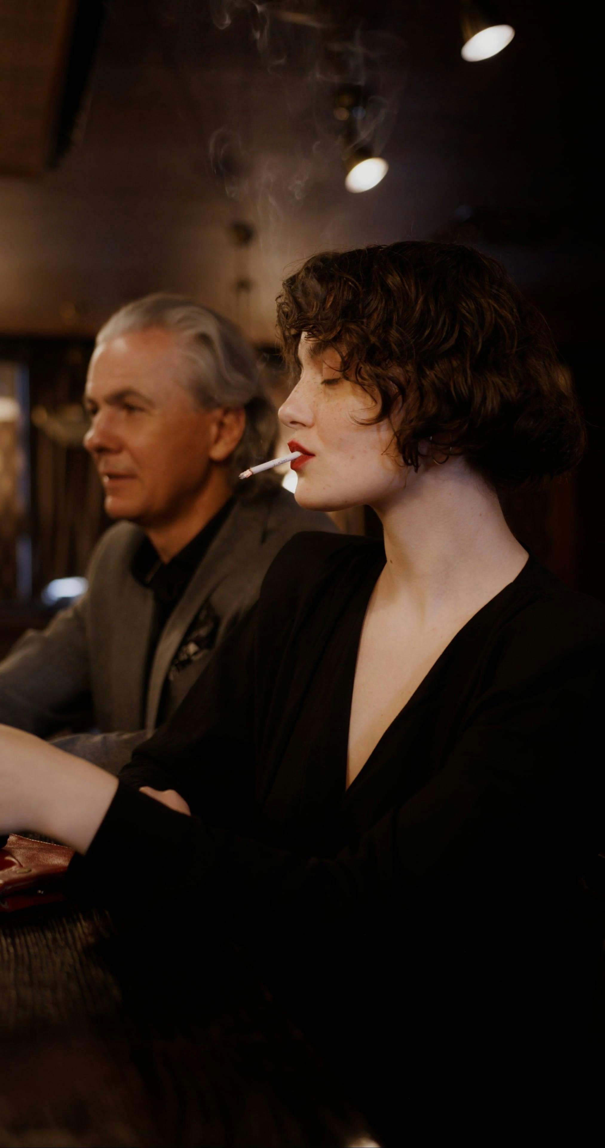 Woman Smoking while Talking Free Stock Video Footage, Royalty-Free 4K ...