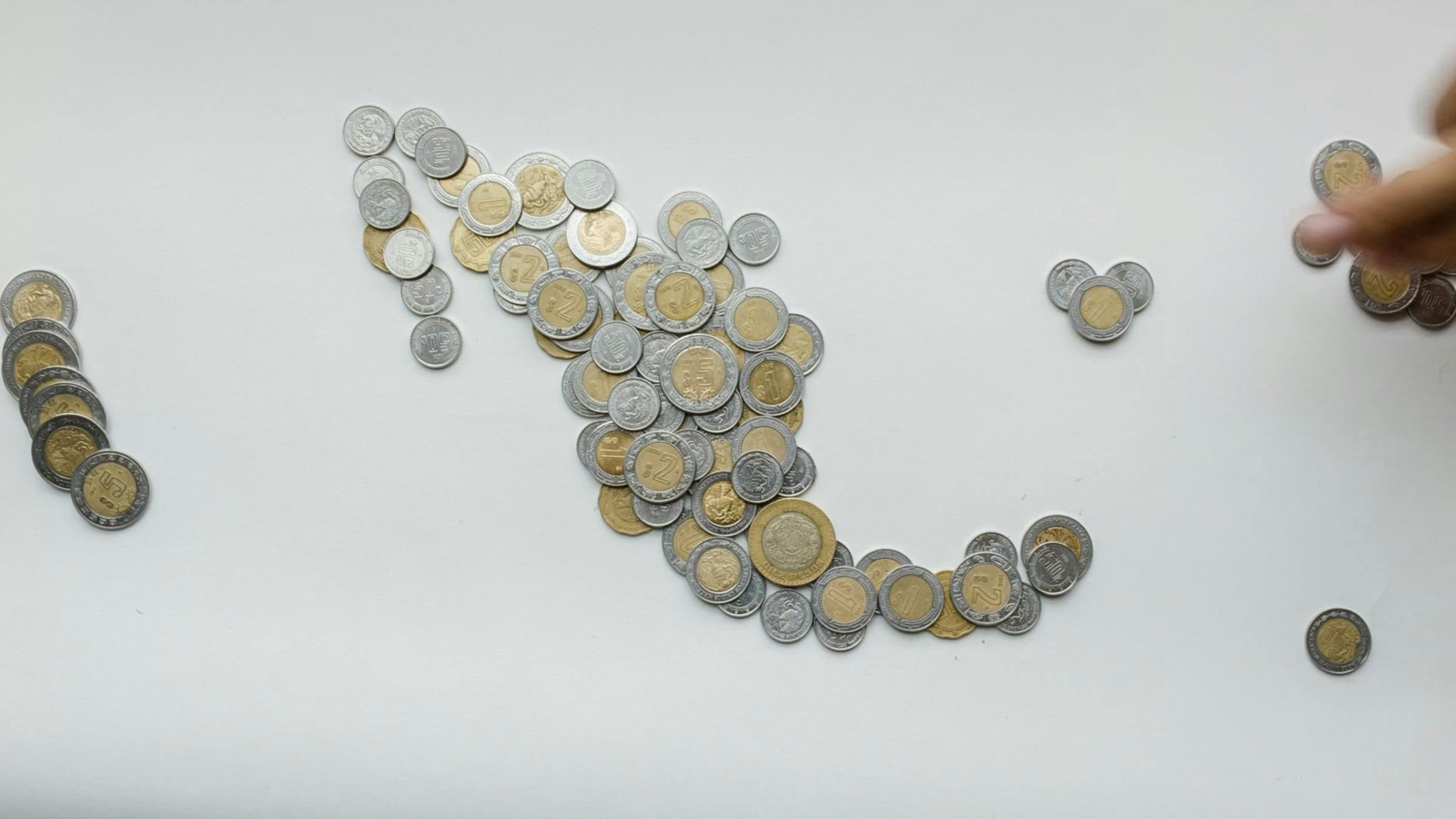 A Person Moving Coins Using Fingers Free Stock Video Footage, Royalty ...