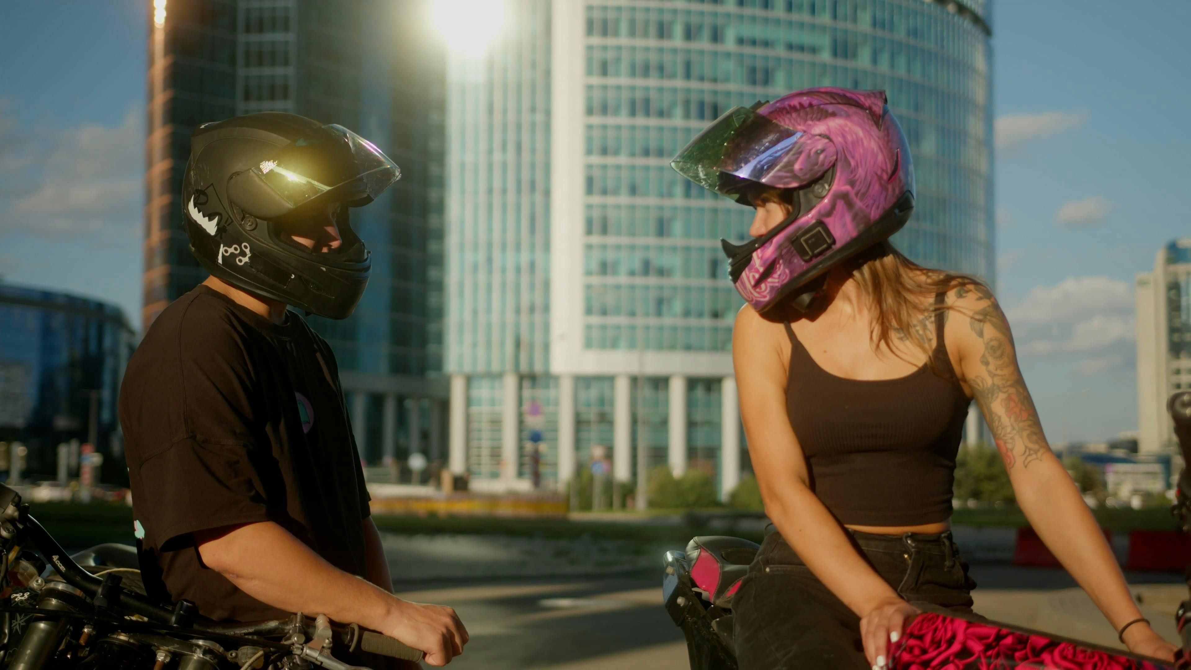 Bikers Talking to Each Other Free Stock Video Footage, Royalty-Free 4K ...