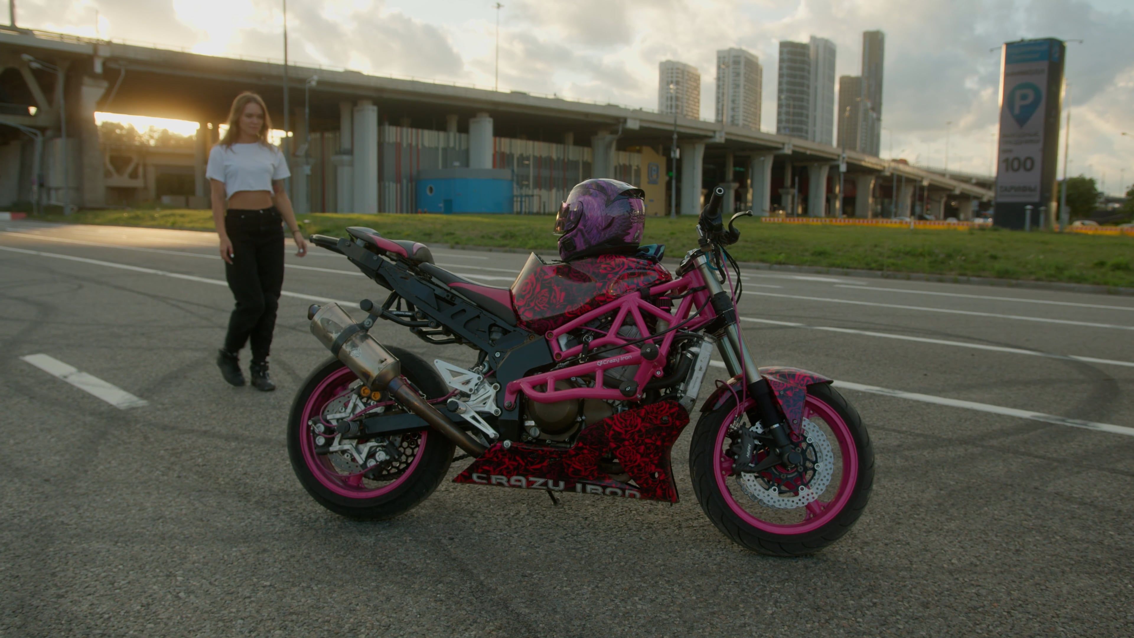 Woman Riding a Motorcycle Free Stock Video Footage, Royalty-Free 4K ...