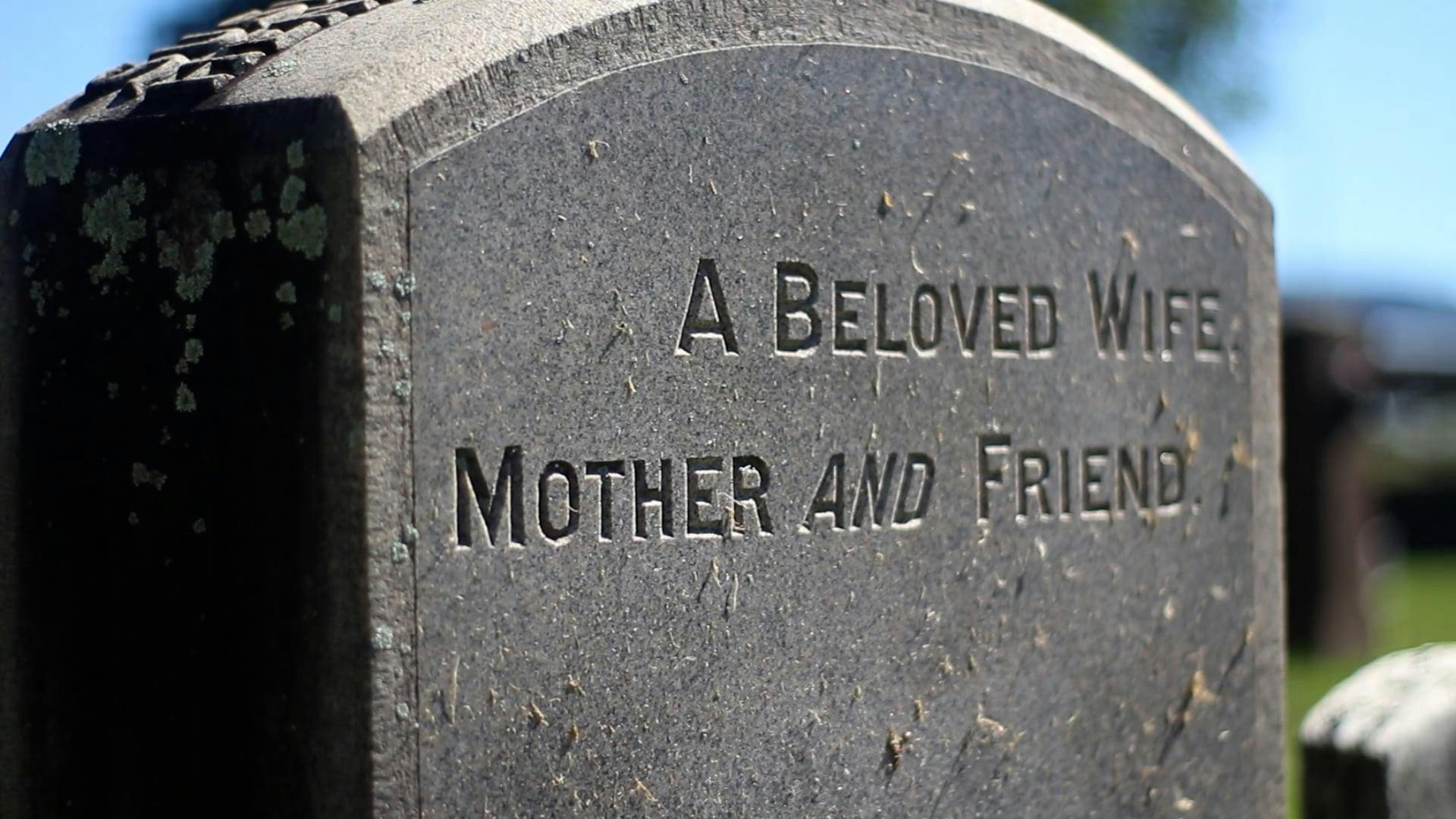 Engraved text on tombstone Free Stock Video Footage, Royalty-Free 4K ...