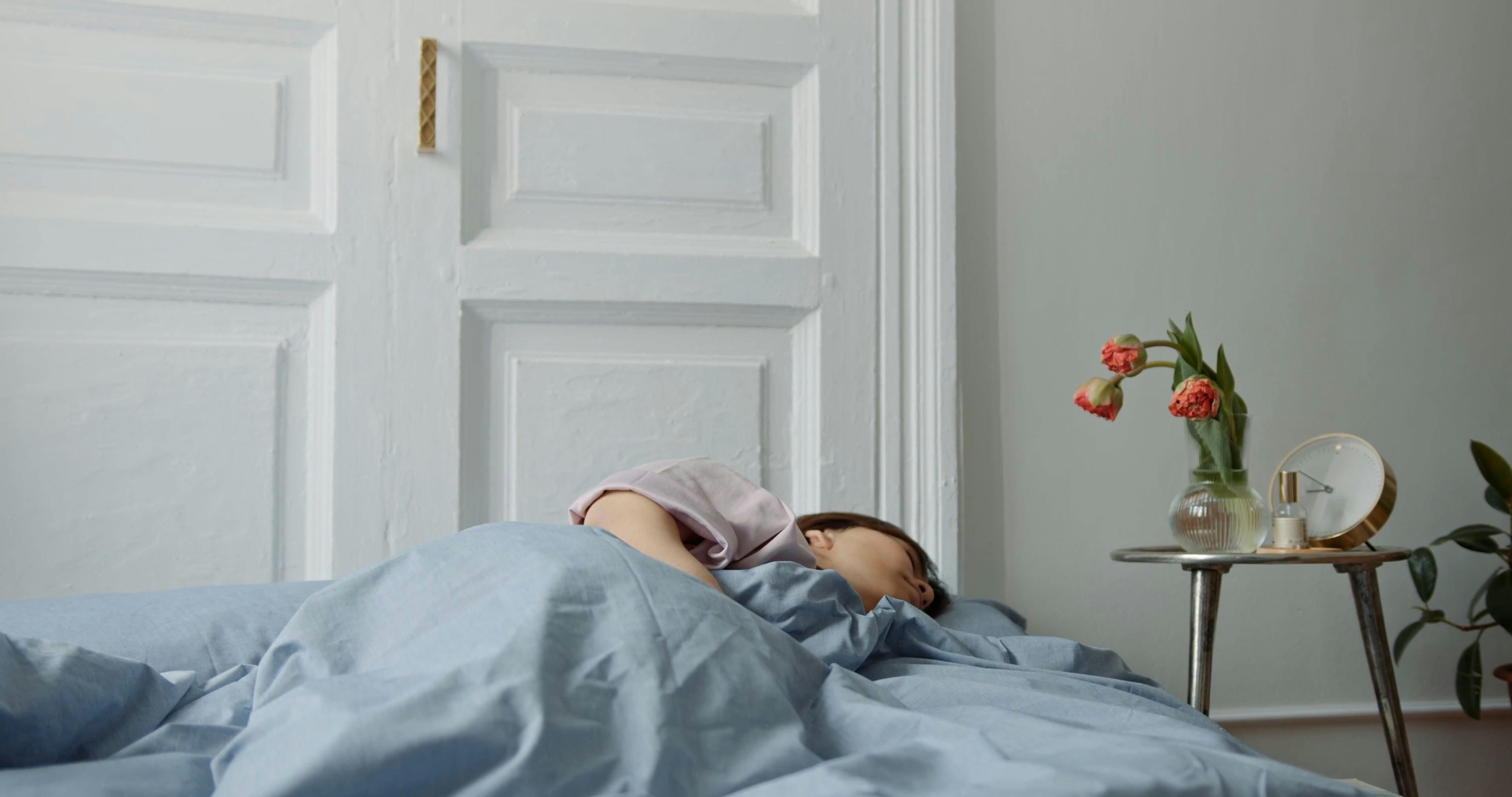 A Woman Waking up in her Bedroom Free Stock Video Footage, Royalty-Free ...