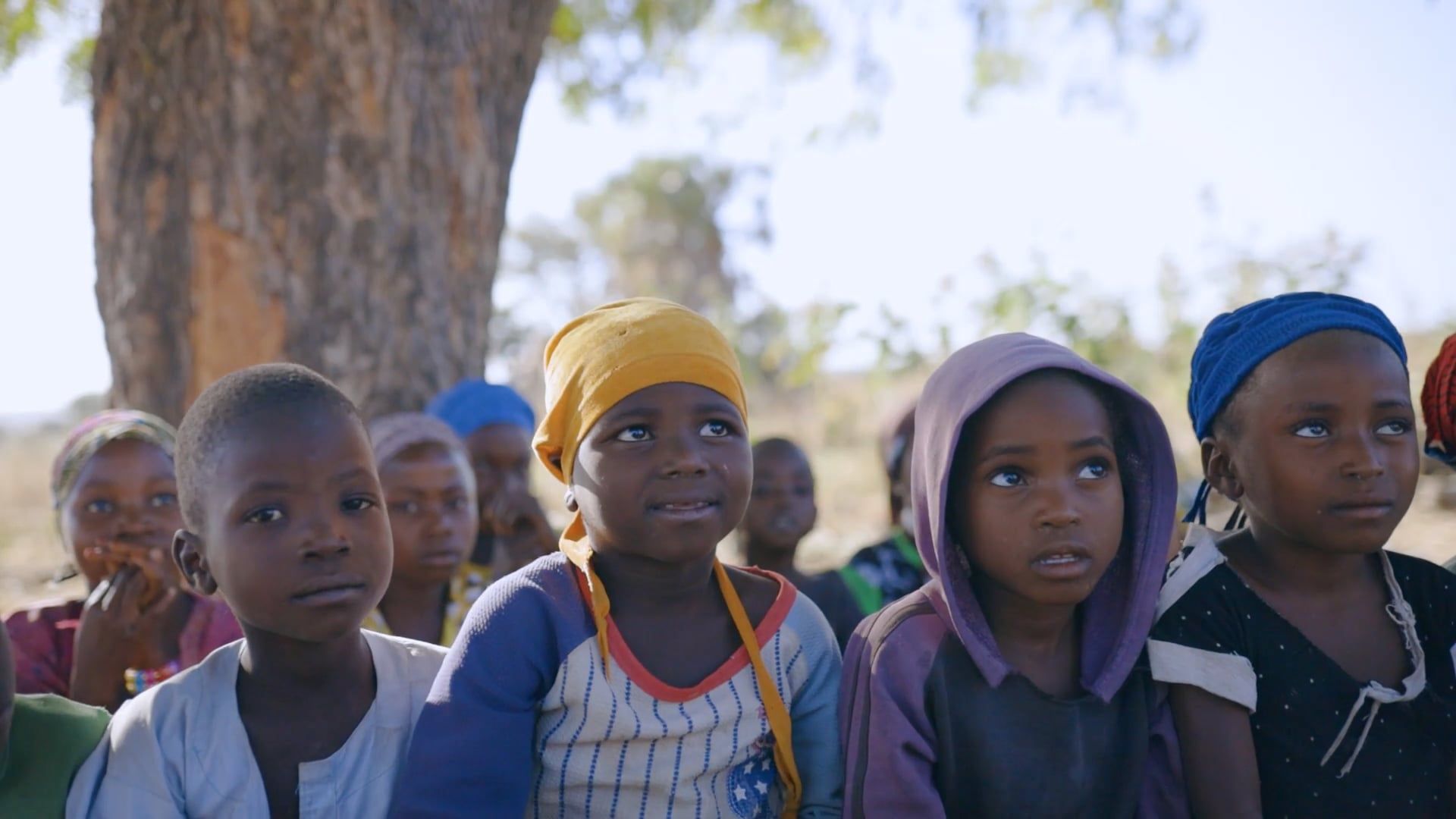 Group of African children raising hands · Free Stock Video