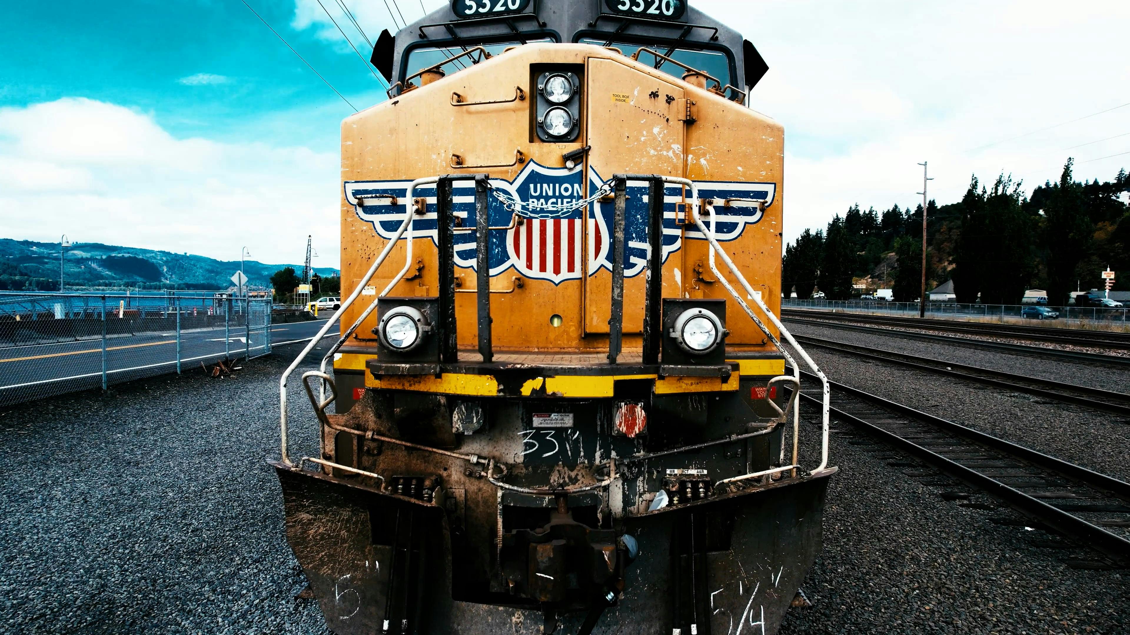 An Electric Train On The Railway Tracks Free Stock Video Footage ...