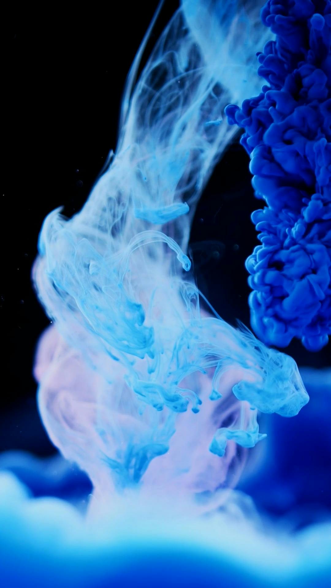 High-Speed Photography of Blue Ink Diffusion in Water · Free Stock Video