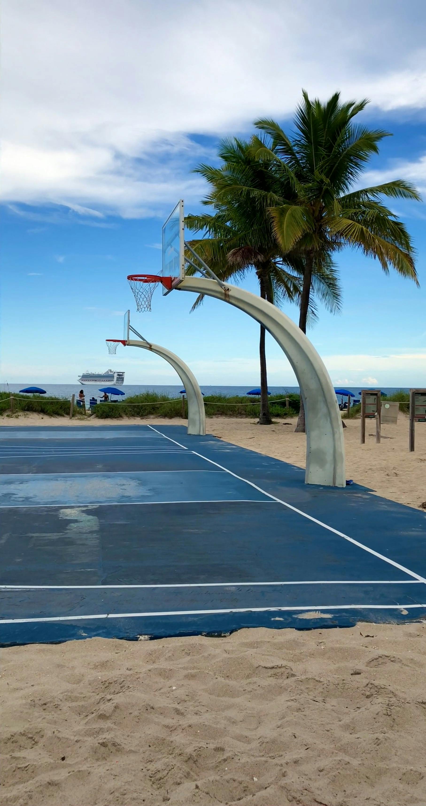Basketball Court in a Beach Free Stock Video Footage, Royalty-Free 4K ...