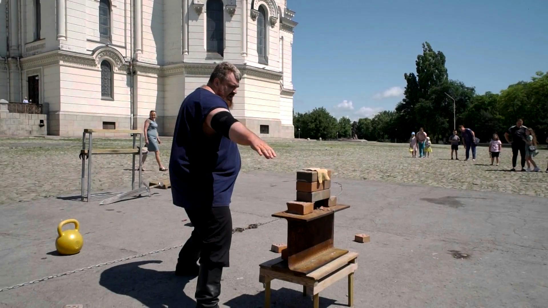 Man Breaking Bricks Outdoors Free Stock Video Footage, Royalty-Free 4K ...