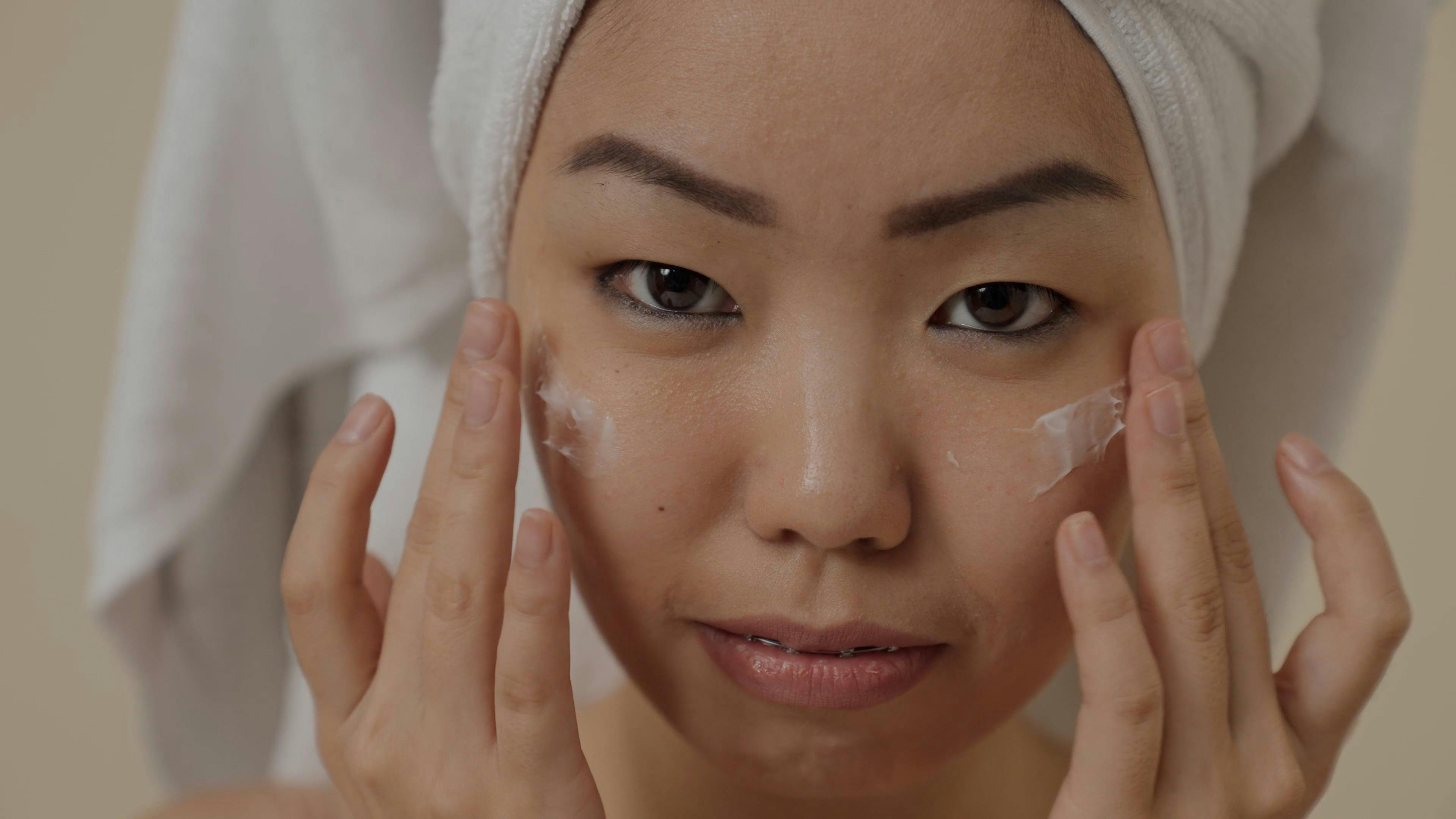 Woman Using Face Cream Free Stock Video Footage, Royalty-Free 4K & HD ...