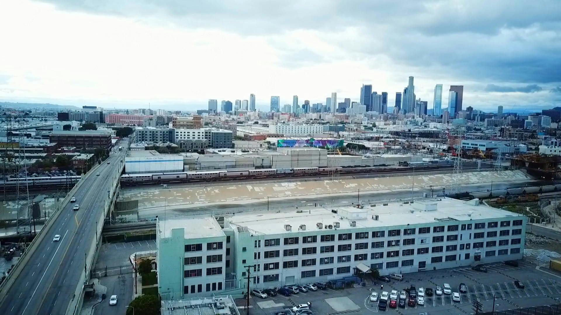 View Of The City With Bridge On River Free Stock Video Footage, Royalty ...