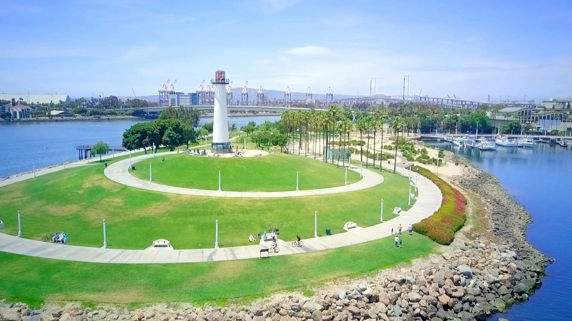 Drone Footage of the Pierpoint Landing Courtyard · Free Stock Video