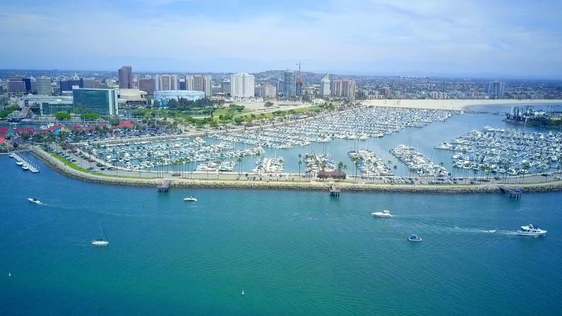 Drone Footage of the Peninsula, Long Beach Free Stock Video Footage ...