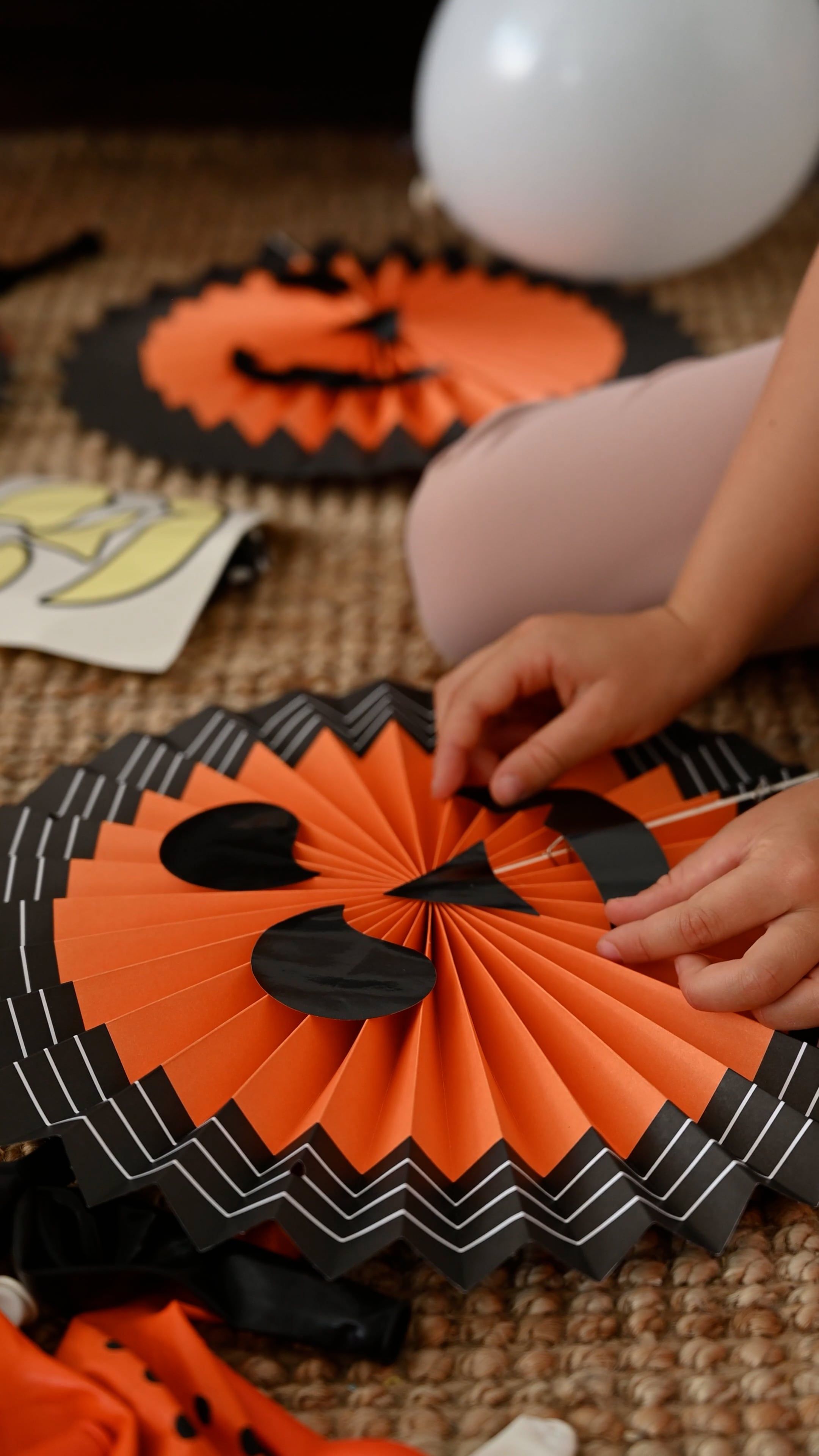 Close up view of child making paper craft Free Stock Video Footage ...
