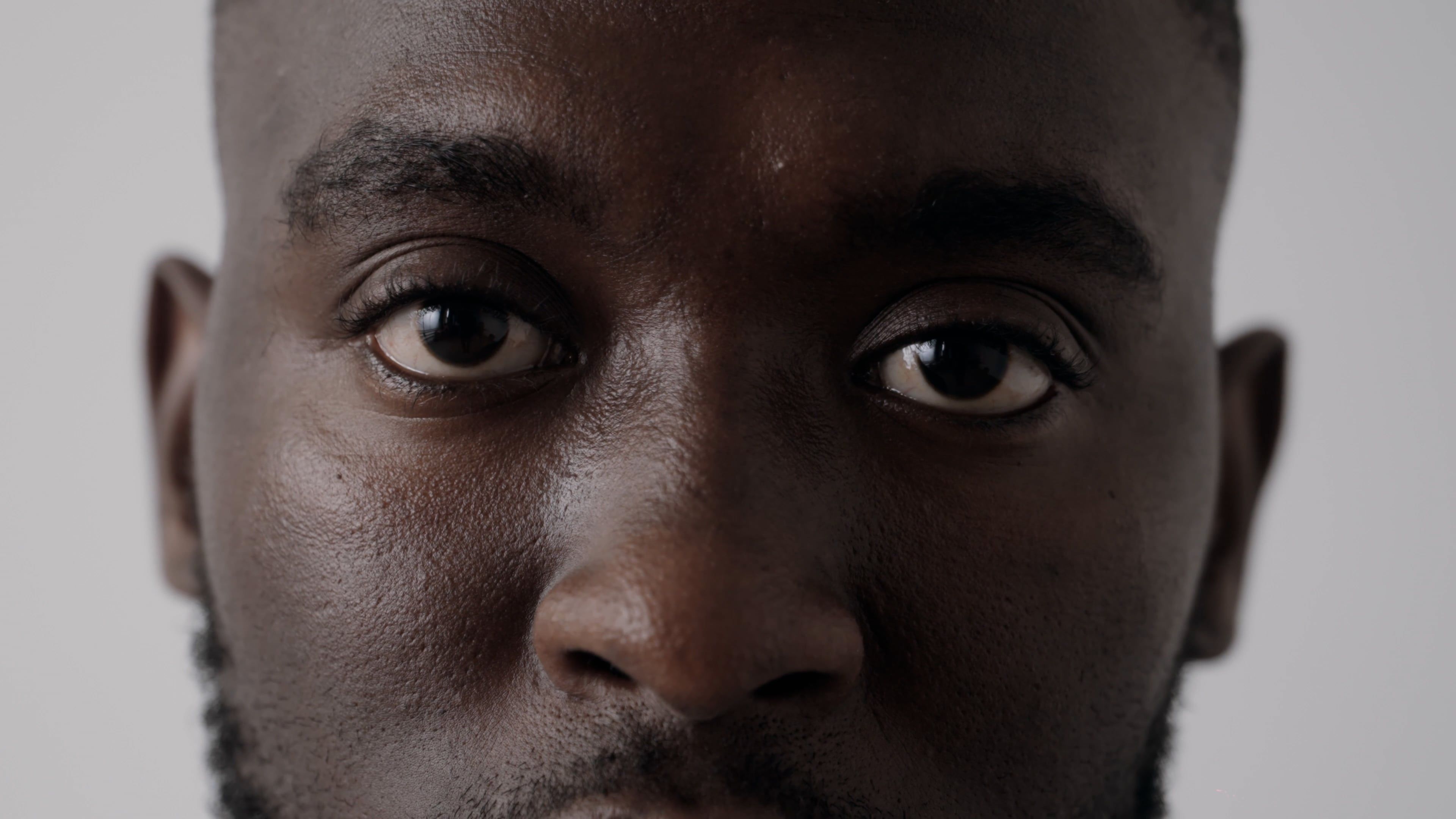 Extreme Close up of a Man · Free Stock Video
