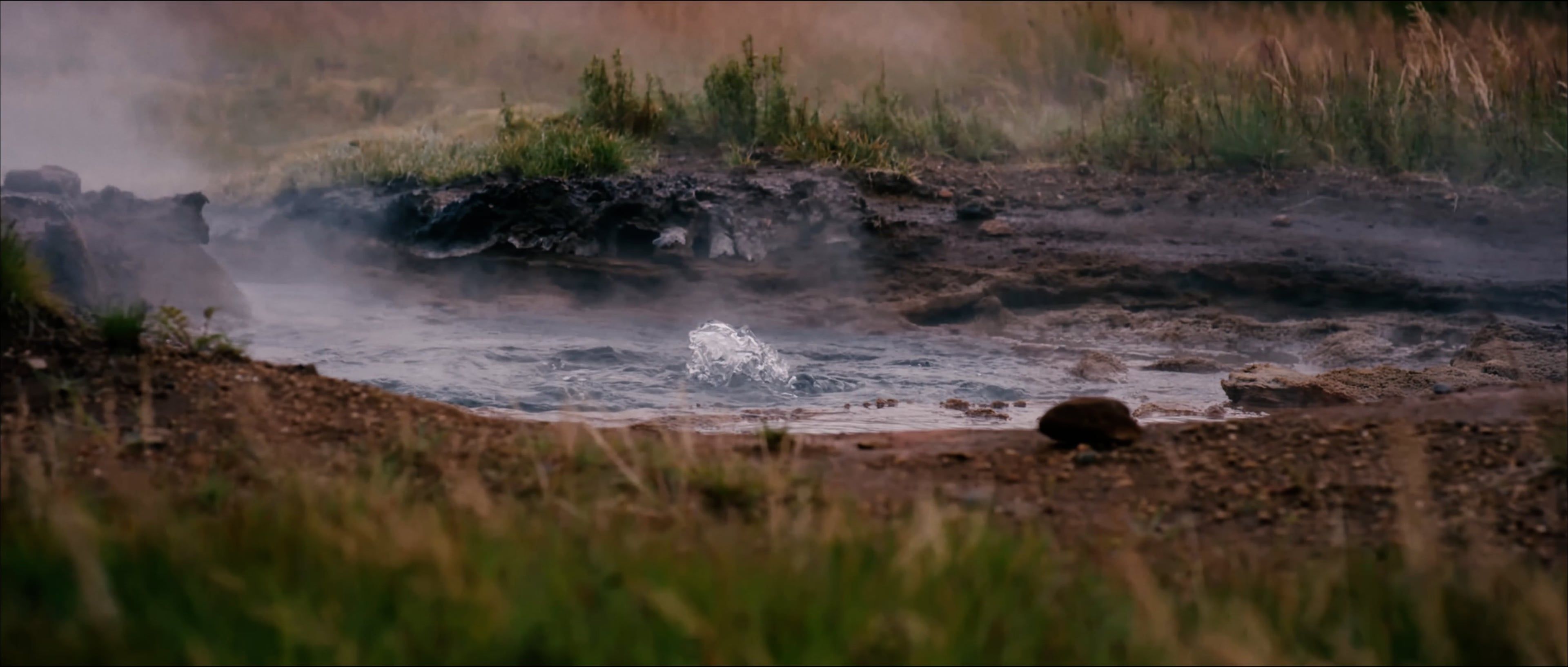 A Bubbling Hot Spring Splashing Water Free Stock Video Footage, Royalty ...
