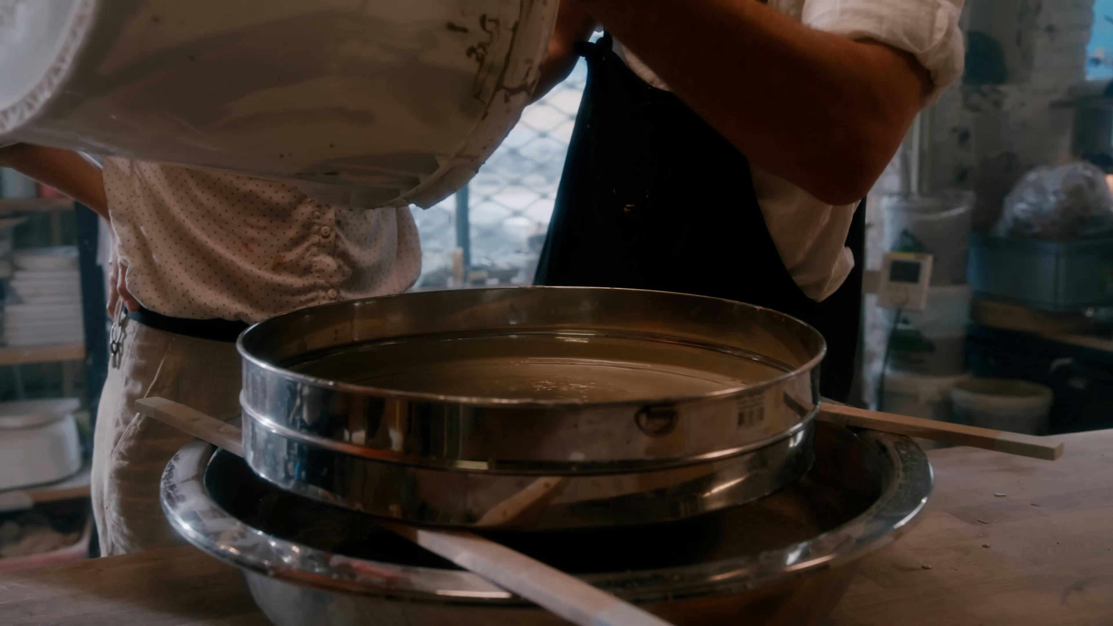 A Person Pouring Clay in the Tray Free Stock Video Footage, Royalty ...
