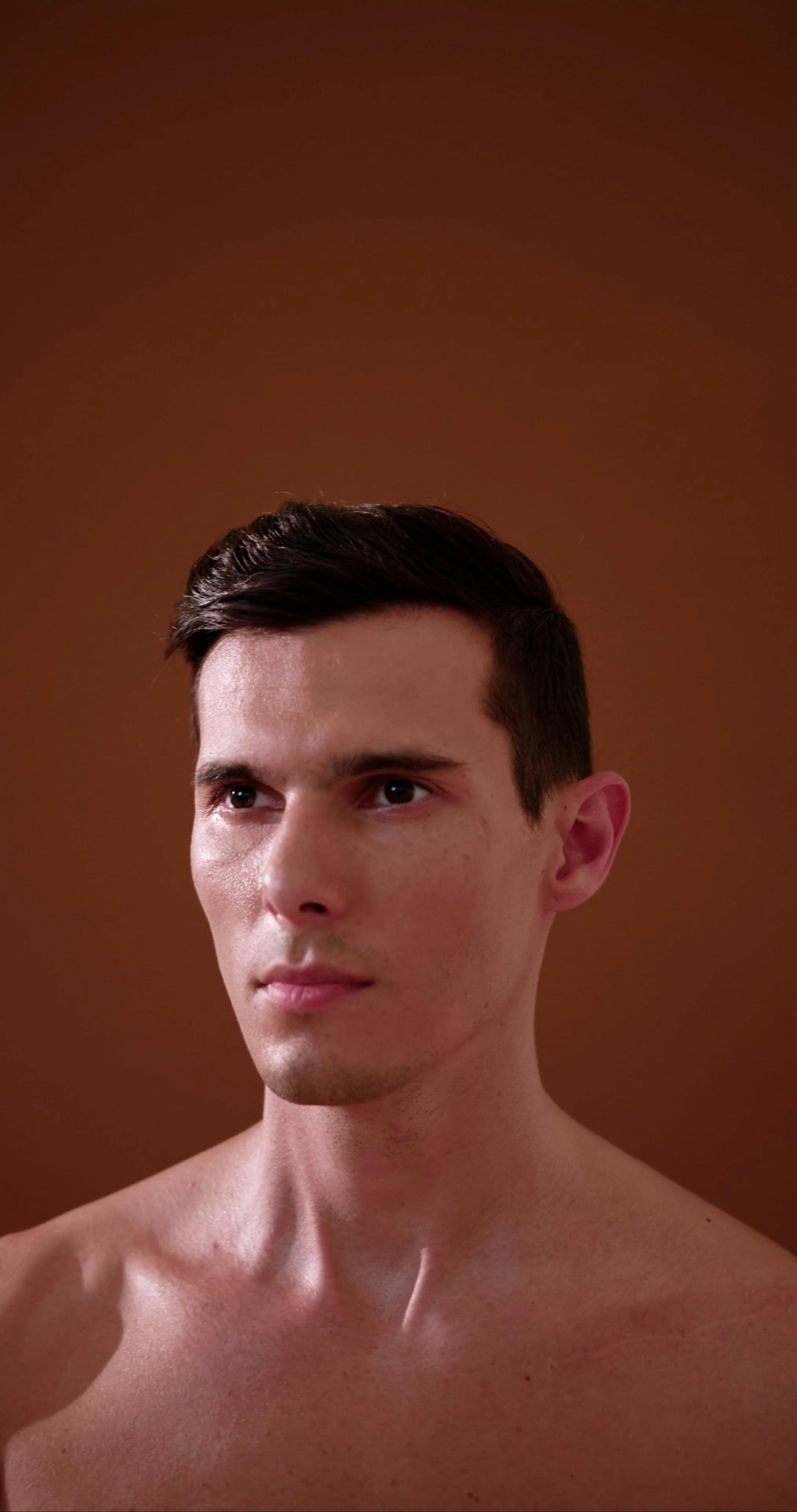 A Shirtless Man Spraying His Face Free Stock Video Footage, Royalty ...