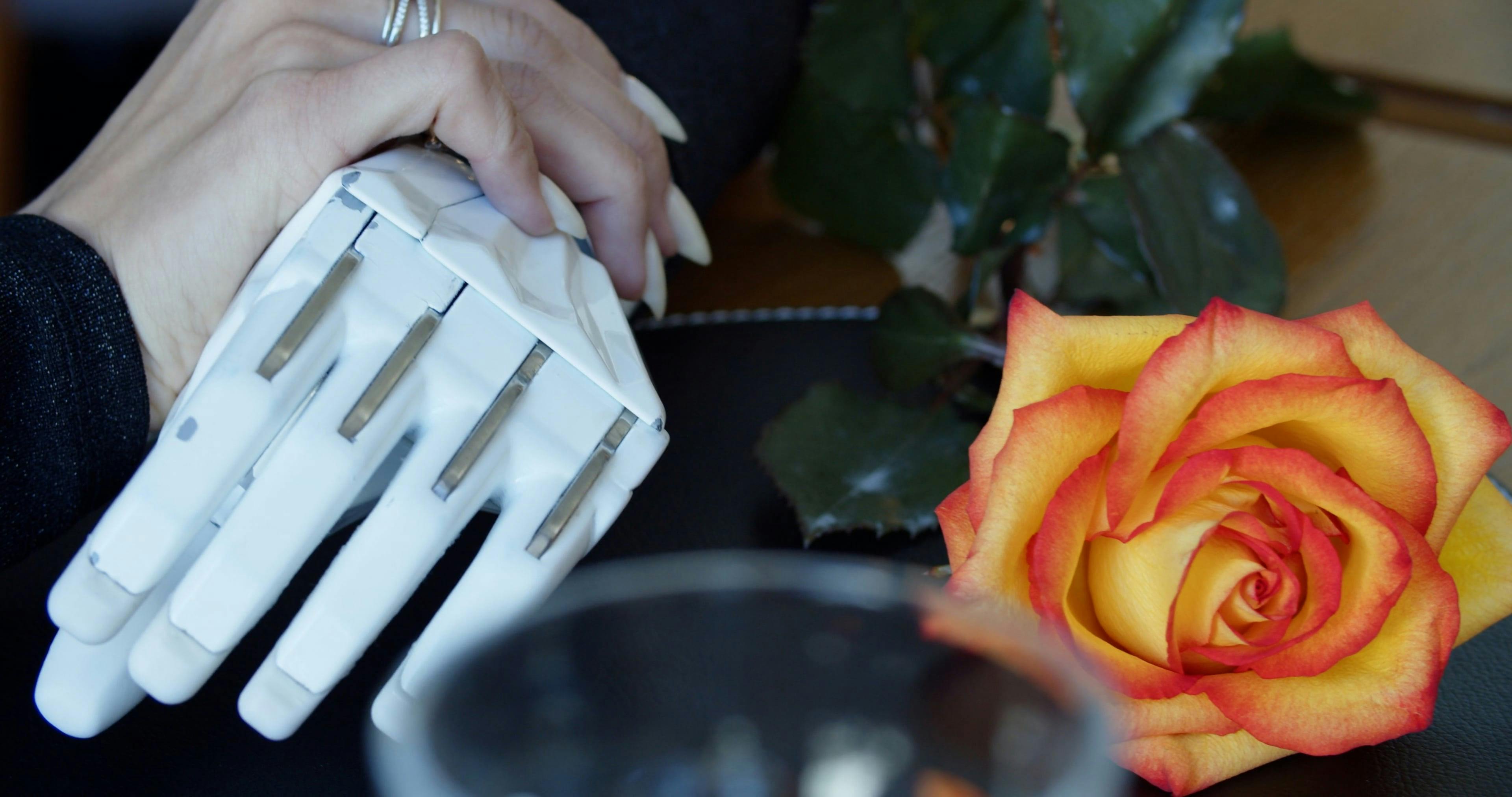 Close-up Footage of a Person With Prosthetic Hand Free Stock Video ...