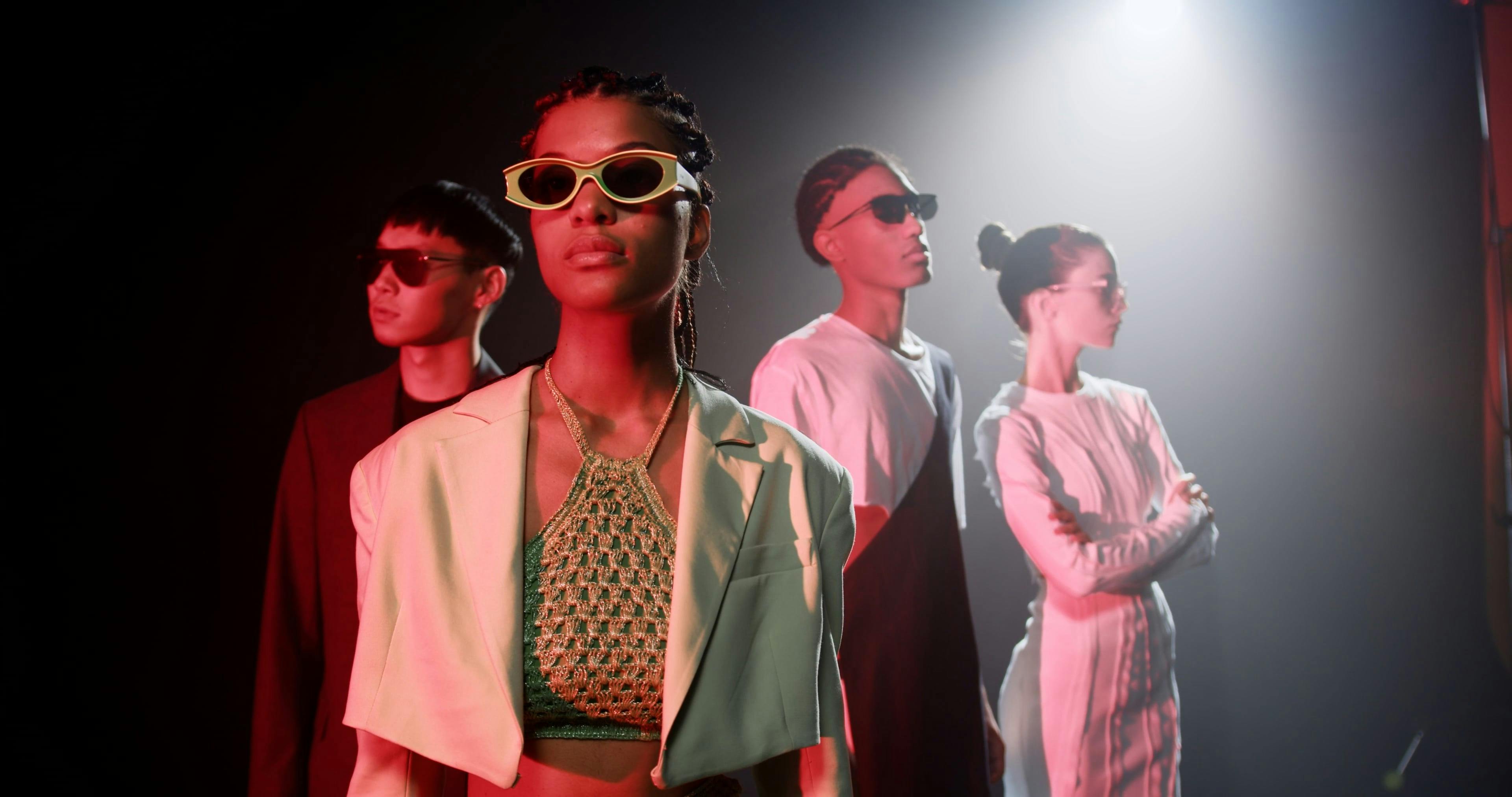 A Female Model Seriously Looking at Camera · Free Stock Video