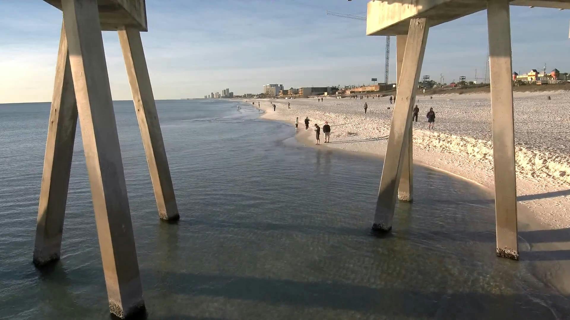 Drone Shot At The Beach · Free Stock Video