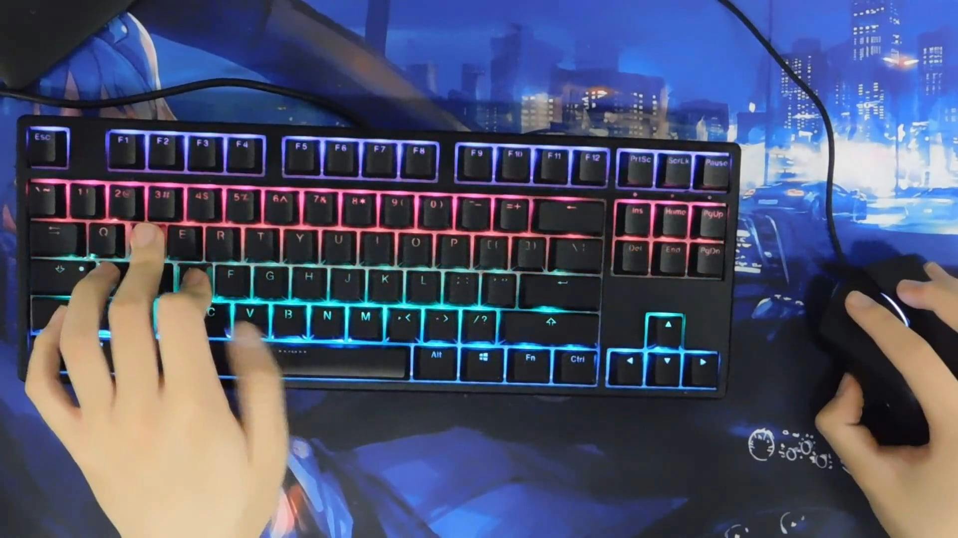 Colorful Keyboard Lights · Free Stock Video
