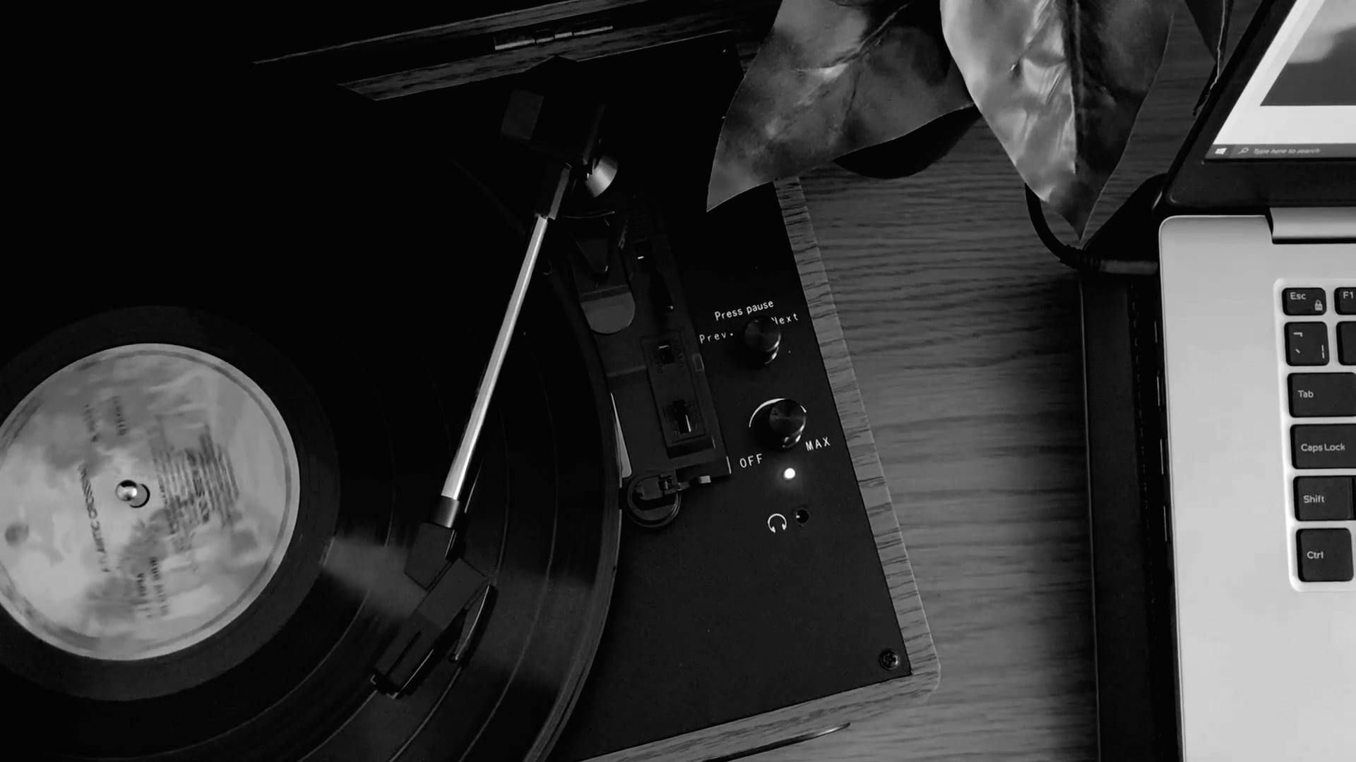A Close-Up Footage of A Vinyl Record Spinning Free Stock Video Footage ...