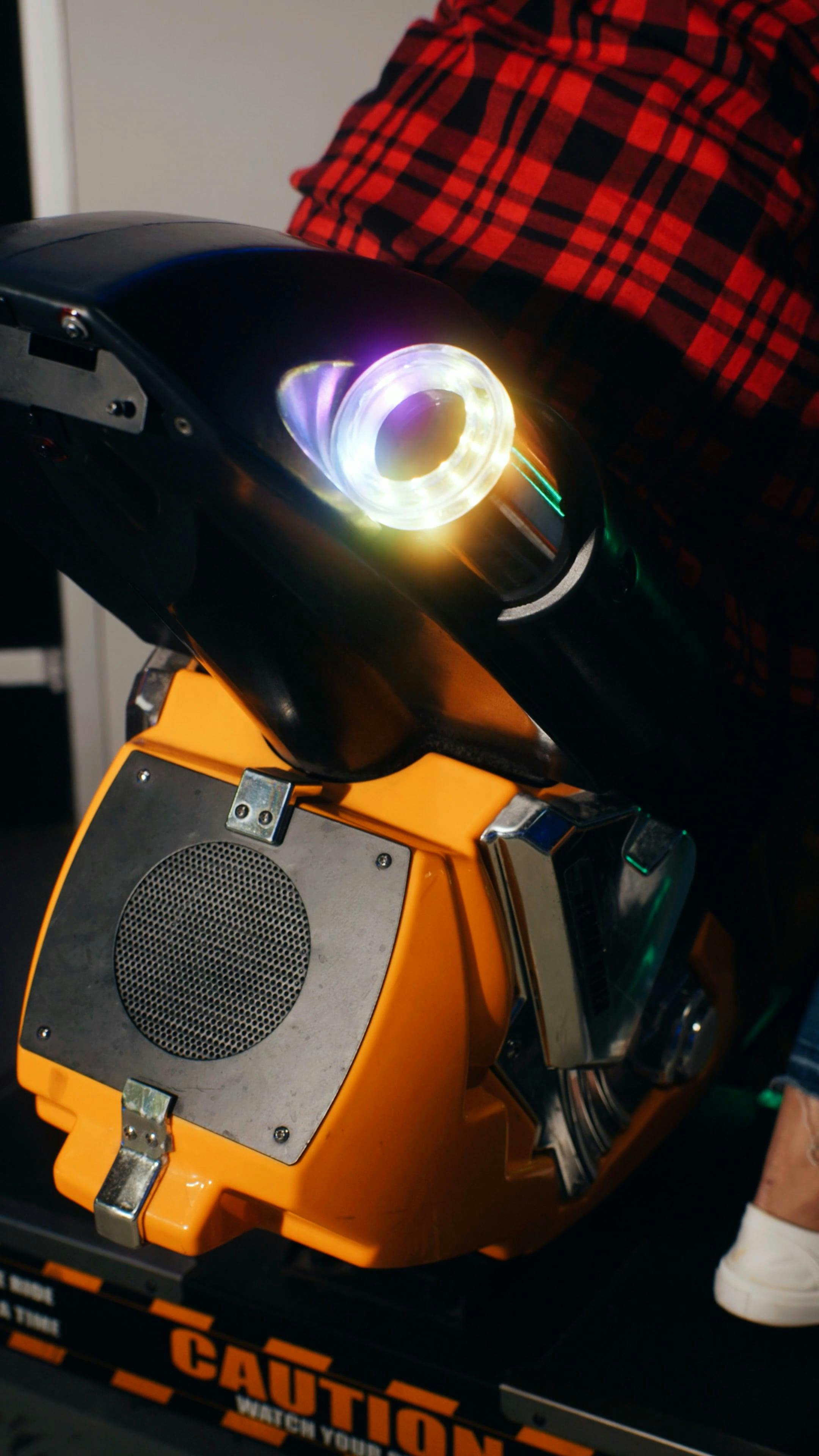 A Person Playing a Motorbike Simulator Game · Free Stock Video