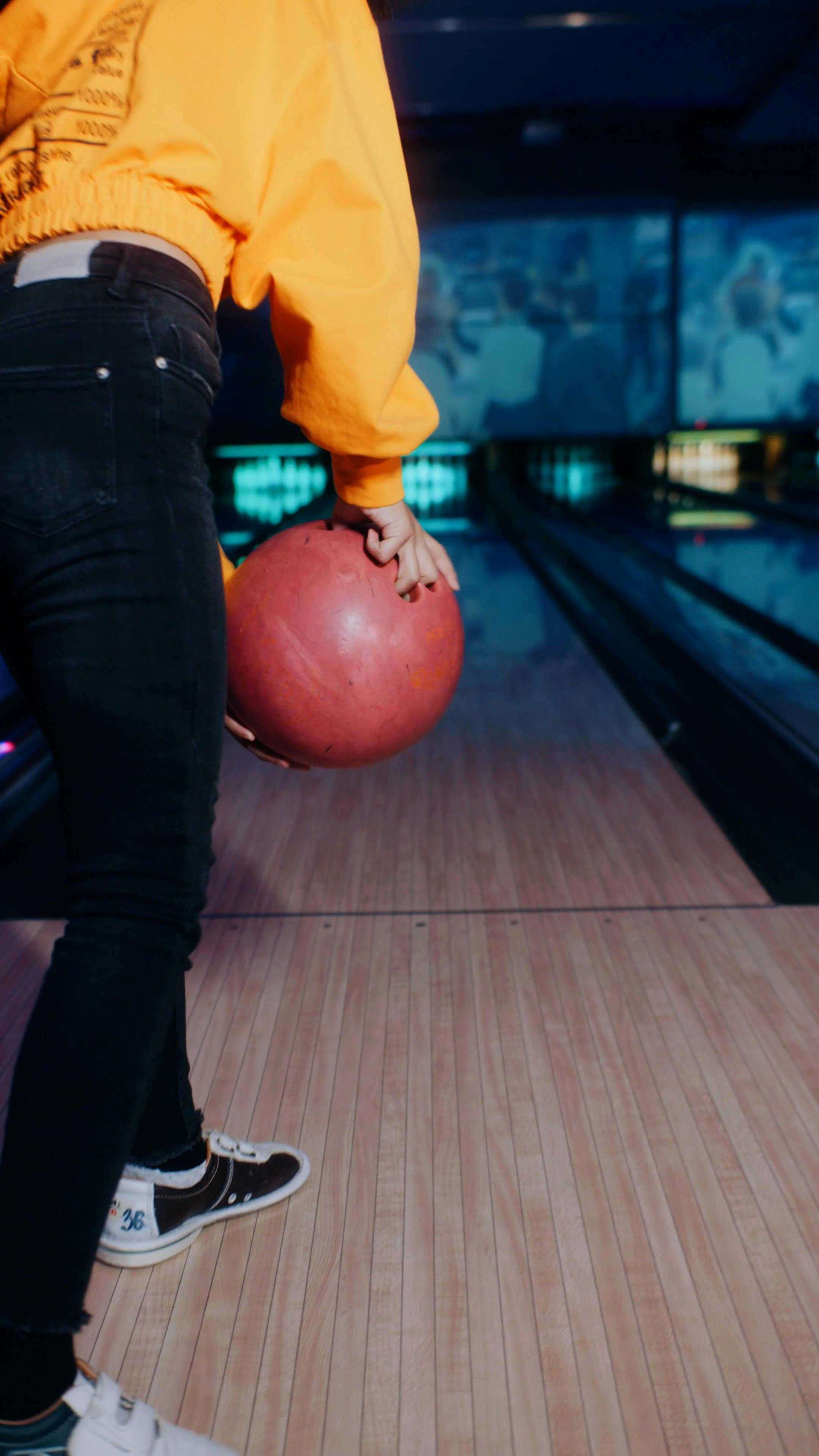 Girl Playing a Bowling Free Stock Video Footage, Royalty-Free 4K & HD ...