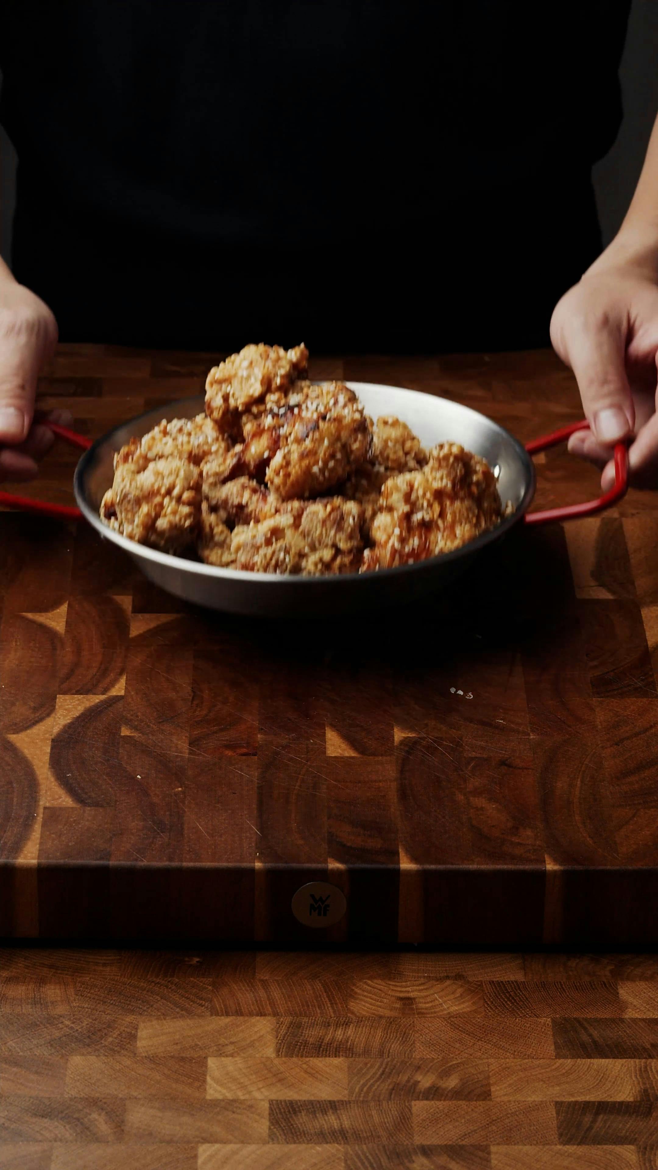 Close up on tearing chicken breast with hands Free Stock Video Footage ...
