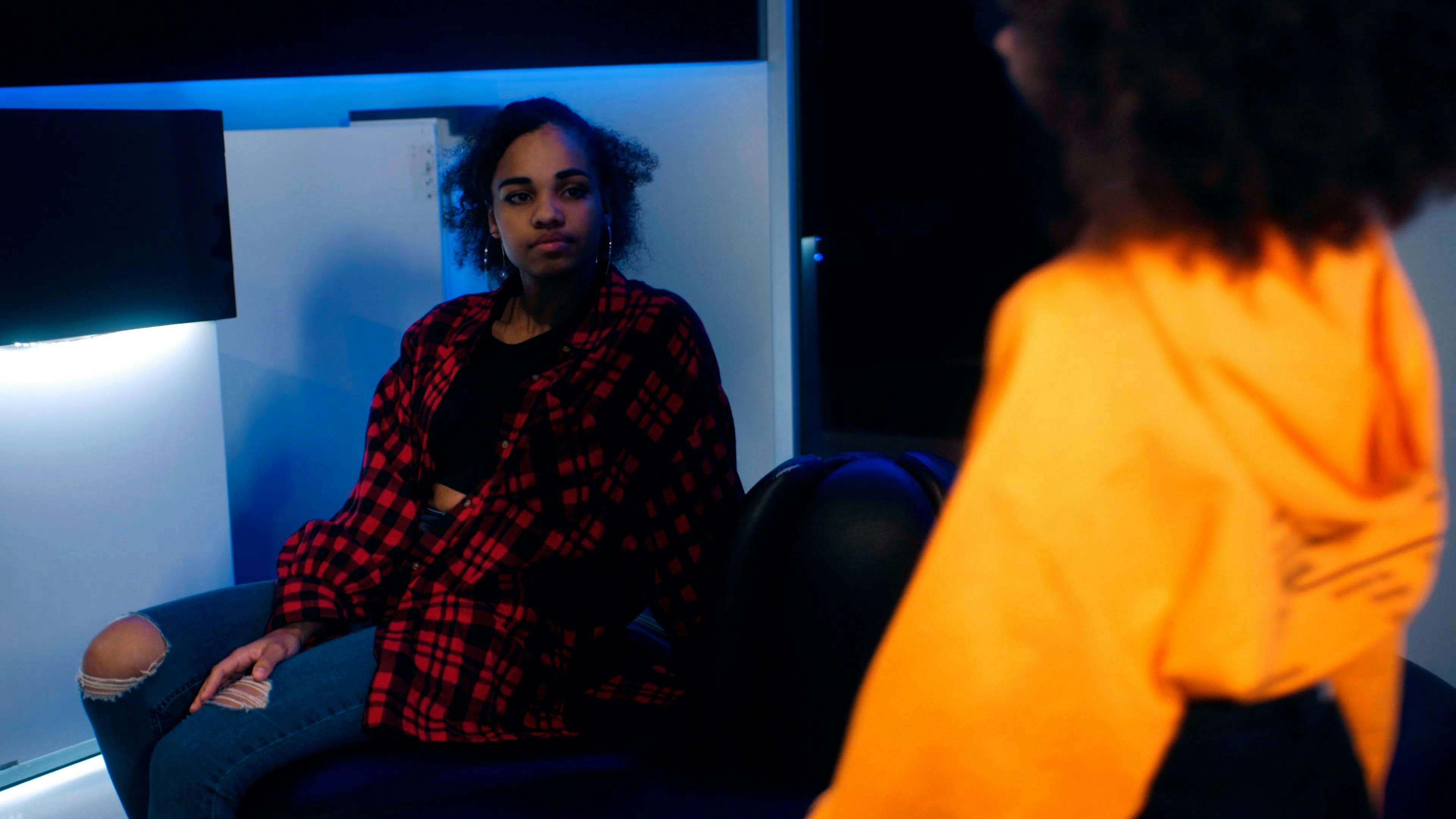 Girl Lying on a Woman's Lap Free Stock Video Footage, Royalty-Free 4K ...