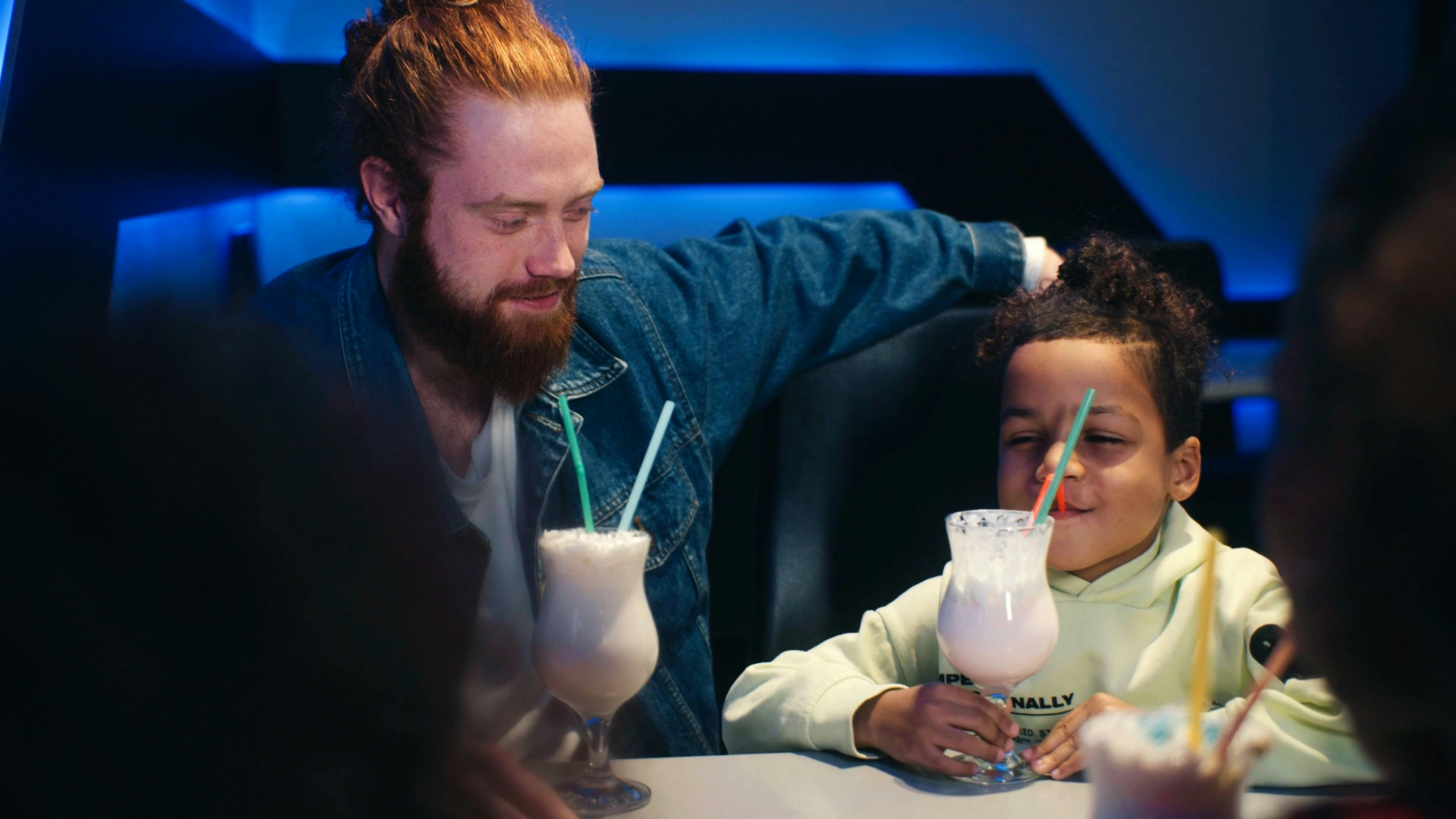 A Young Boy Drinking a Smoothie Free Stock Video Footage, Royalty-Free ...