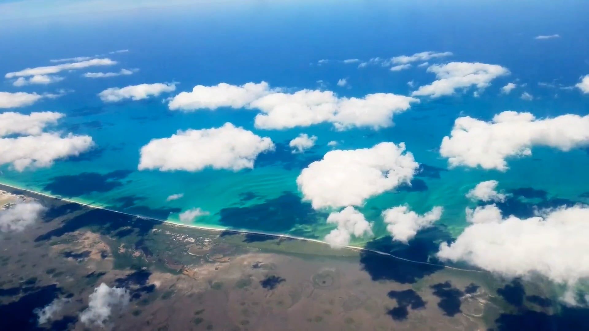 Aerial View above the Clouds · Free Stock Video