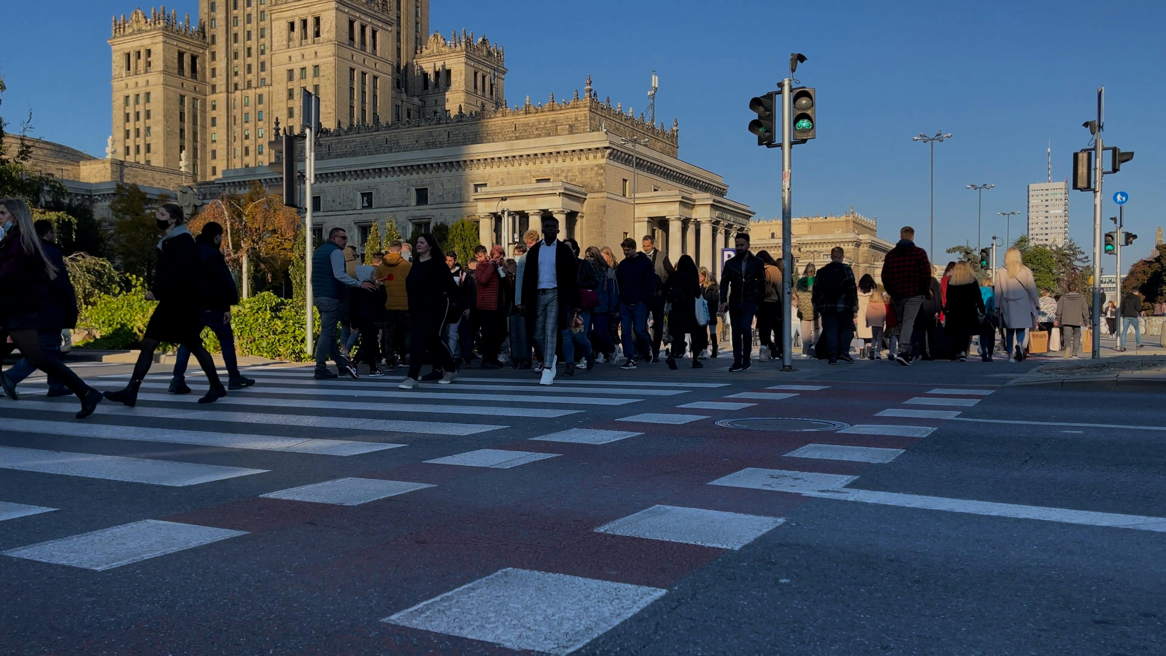 A Man Crossing the Streets at Night Free Stock Video Footage, Royalty ...