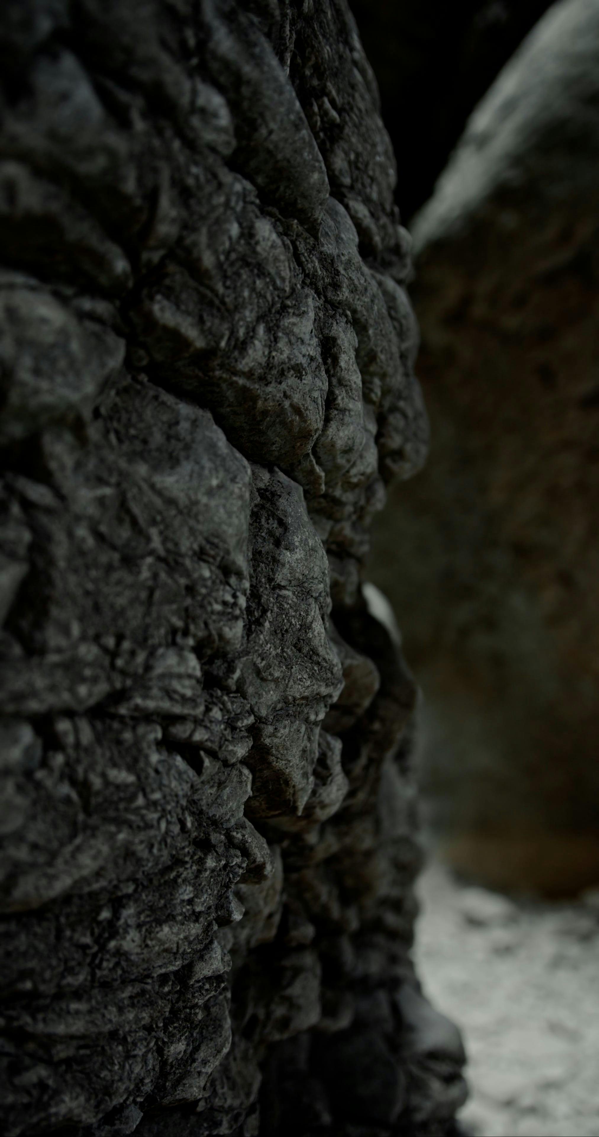 Person Touching Rocks While Walking Free Stock Video Footage, Royalty ...