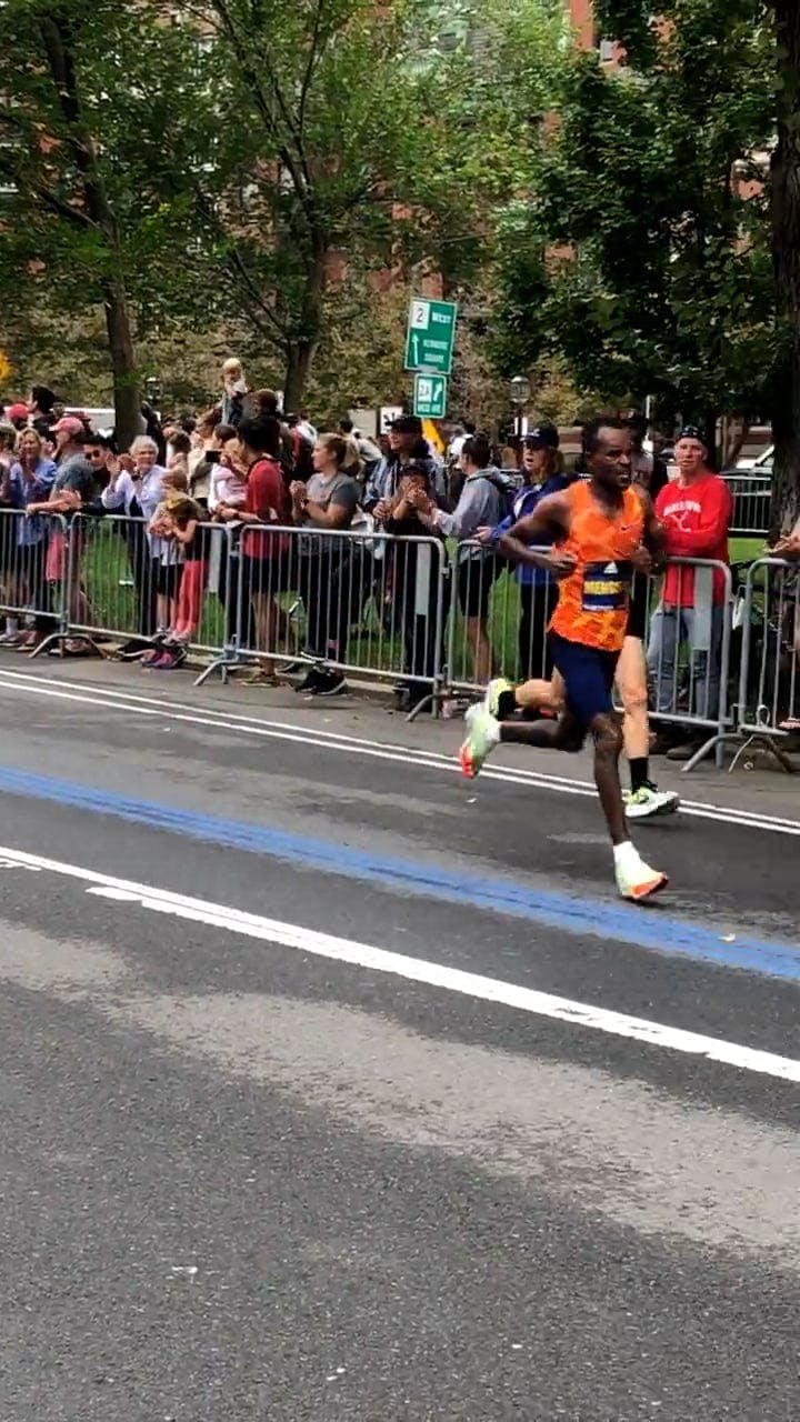 Tracking Shot Running Race Competitors and Spectators Free Stock Video ...