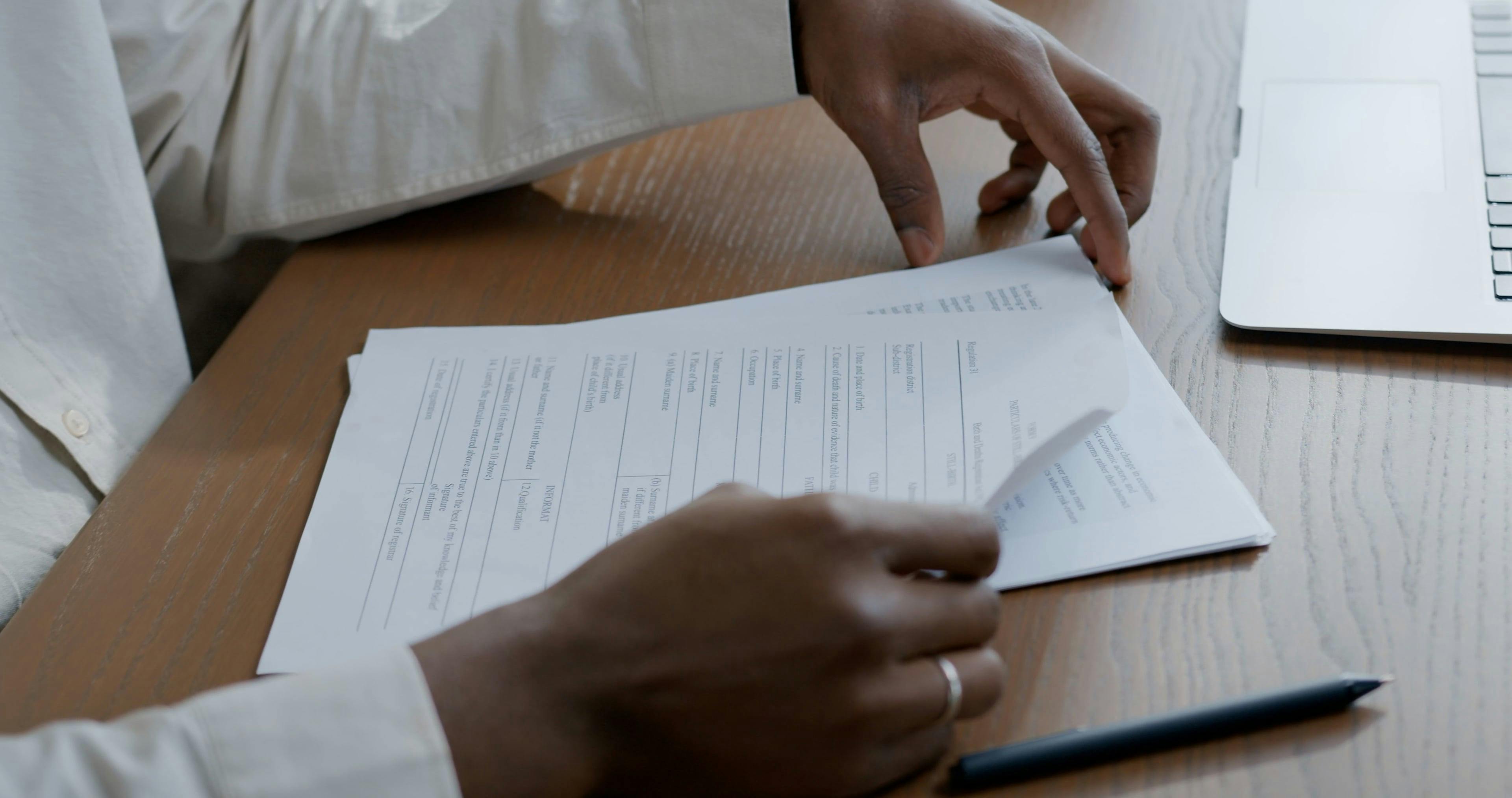 Man Checking Papers Free Stock Video Footage, Royalty-Free 4K & HD ...