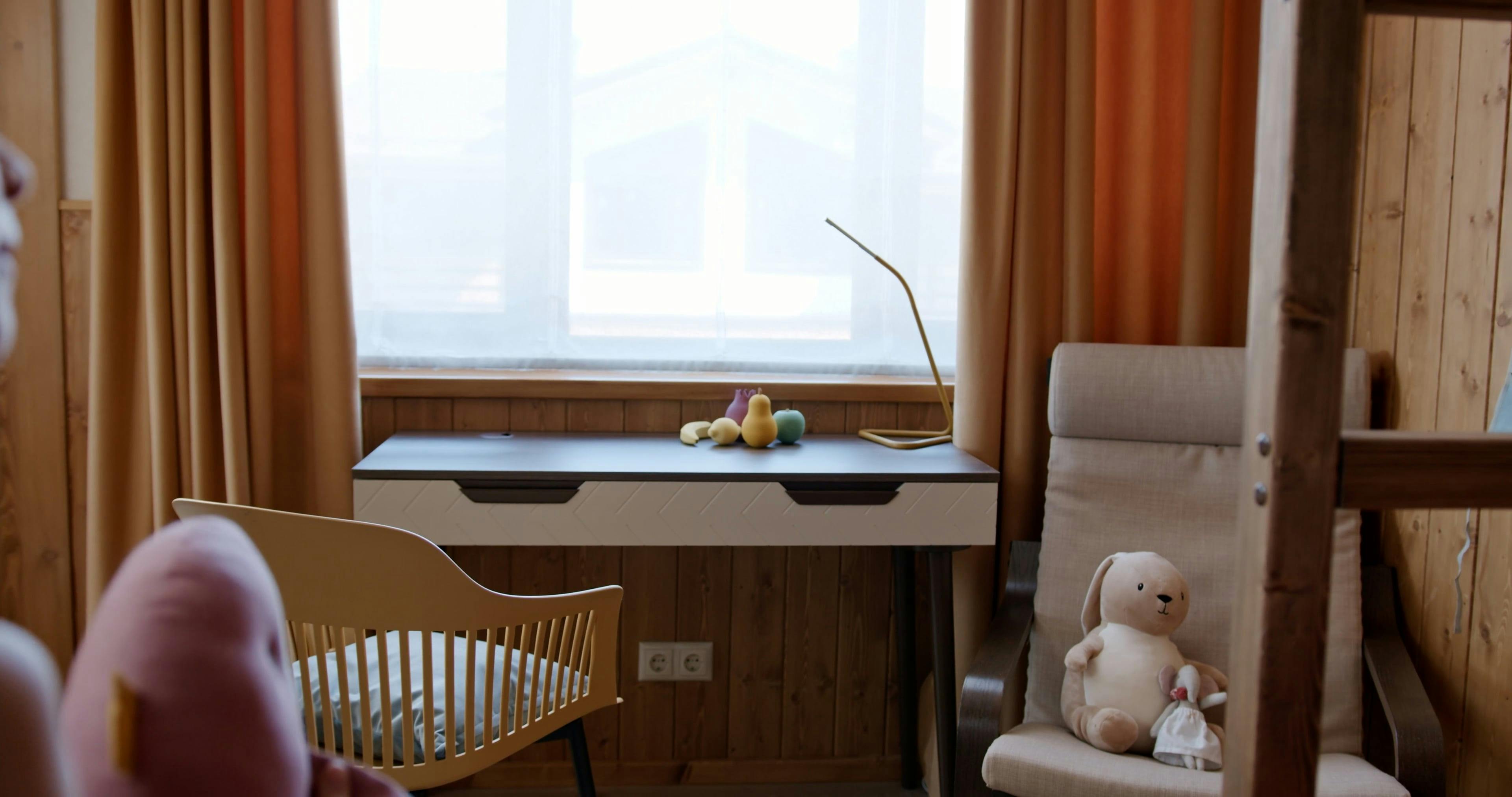 A Little Girl Looking Around in a Room Free Stock Video Footage ...