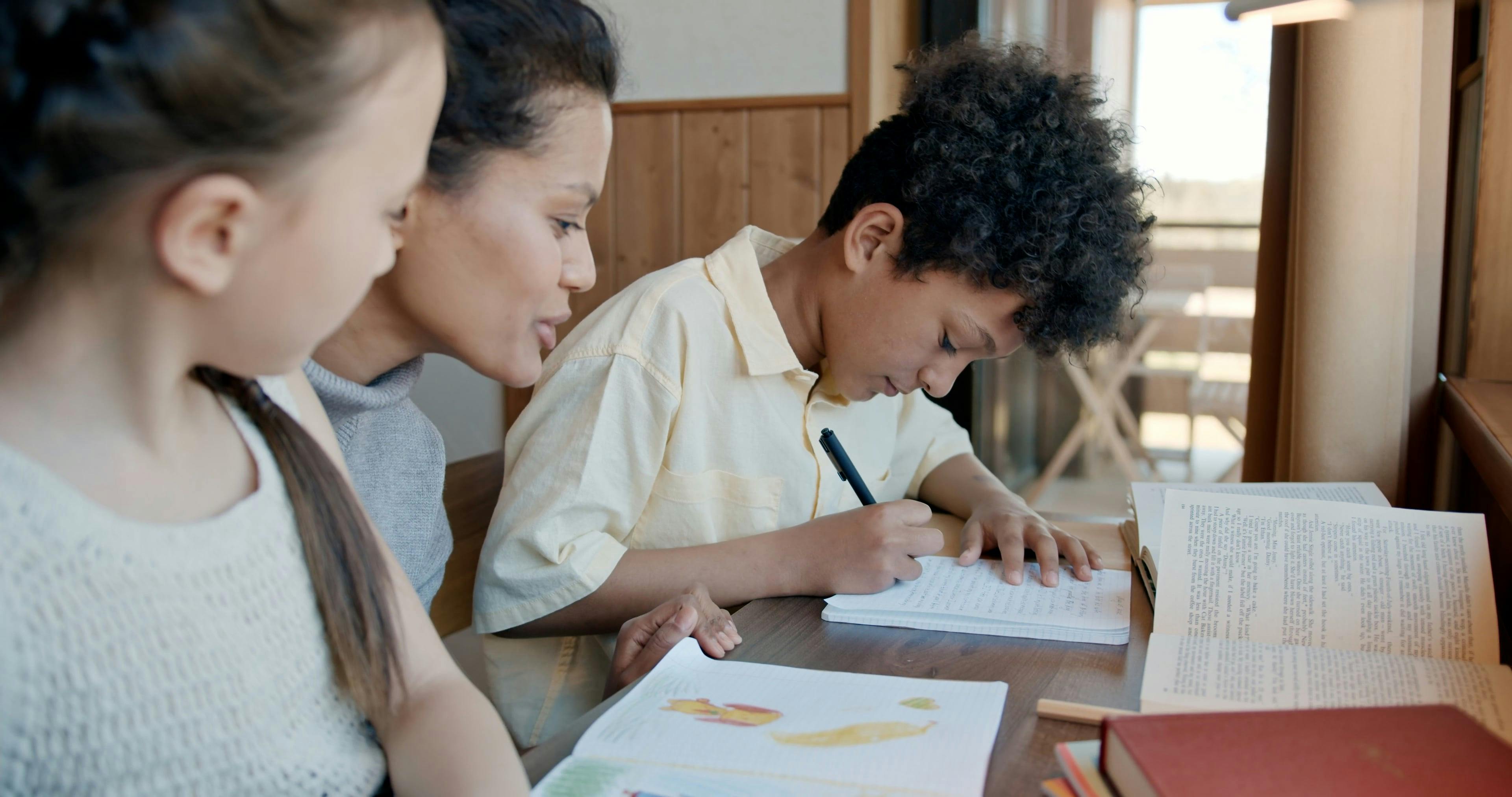 Tutoring A Child At Home Free Stock Video Footage, Royalty-Free 4K & HD ...