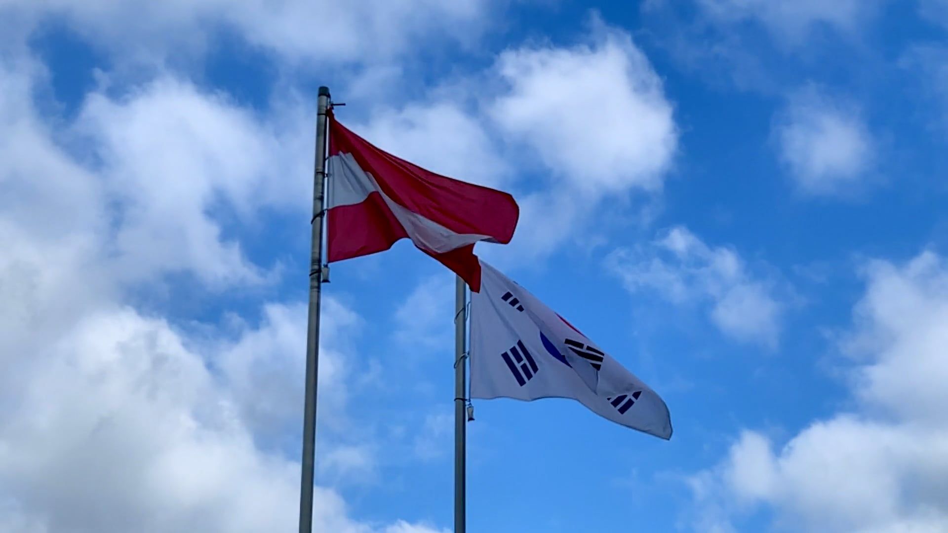 Two Country Flags Waving in Wind Free Stock Video Footage, Royalty-Free ...
