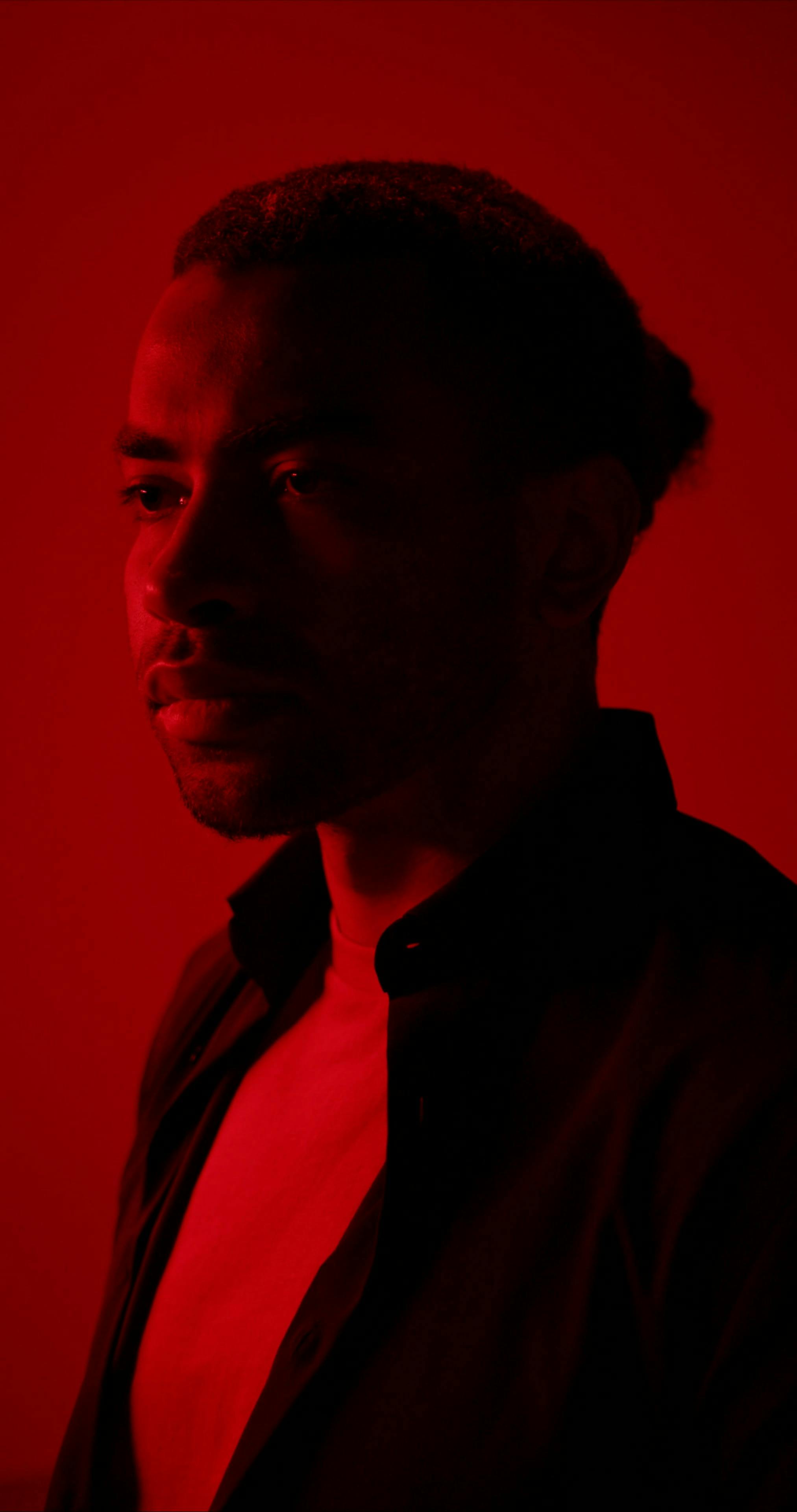 A Man Posing in Red Light Free Stock Video Footage, Royalty-Free 4K ...