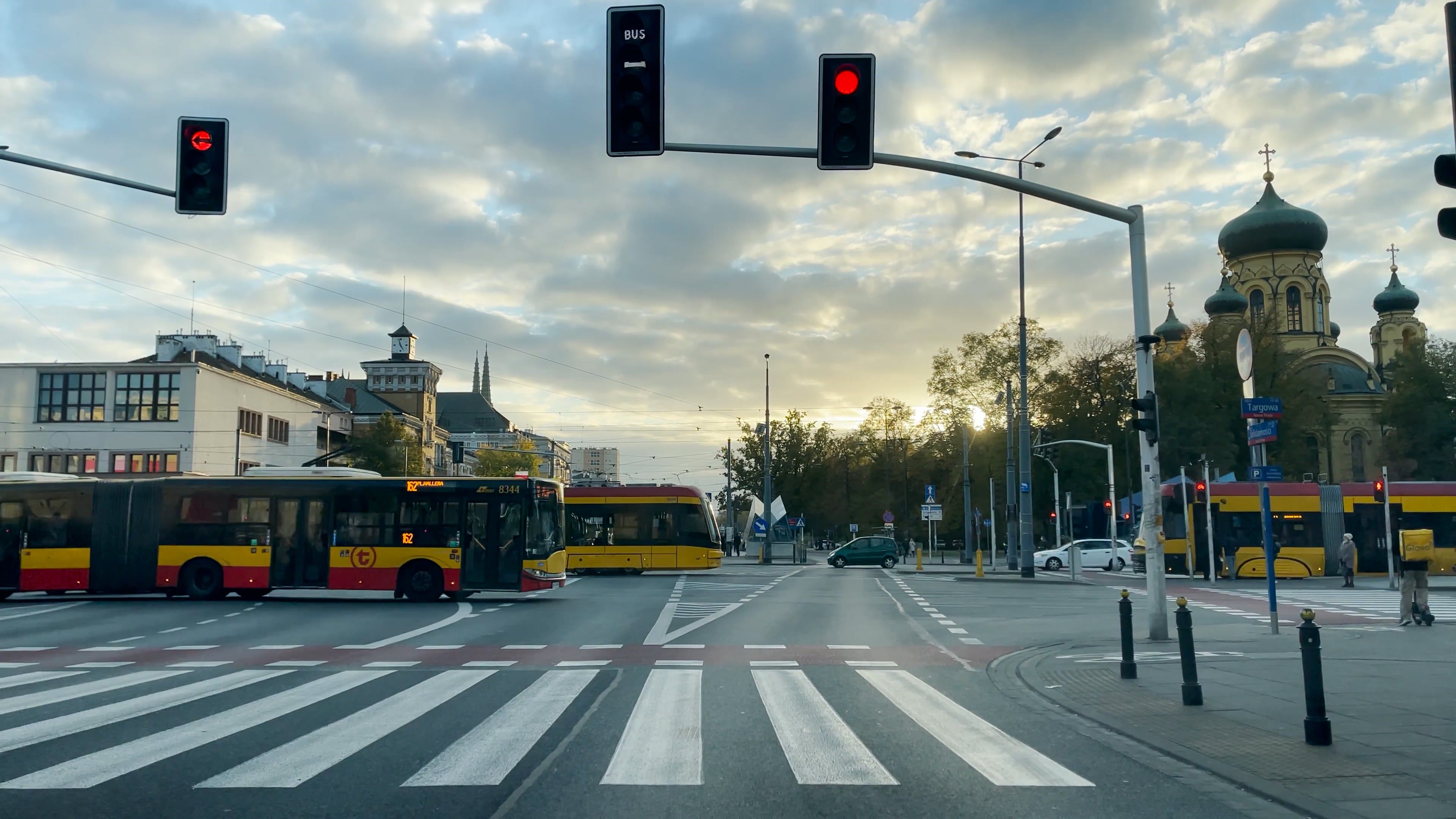 Zebra Crossing and Road Intersection Free Stock Video Footage, Royalty ...